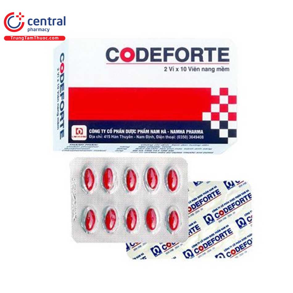 Thuốc Codeforte (vỉ) - Ho có đờm, viêm họng không còn là nỗi lo