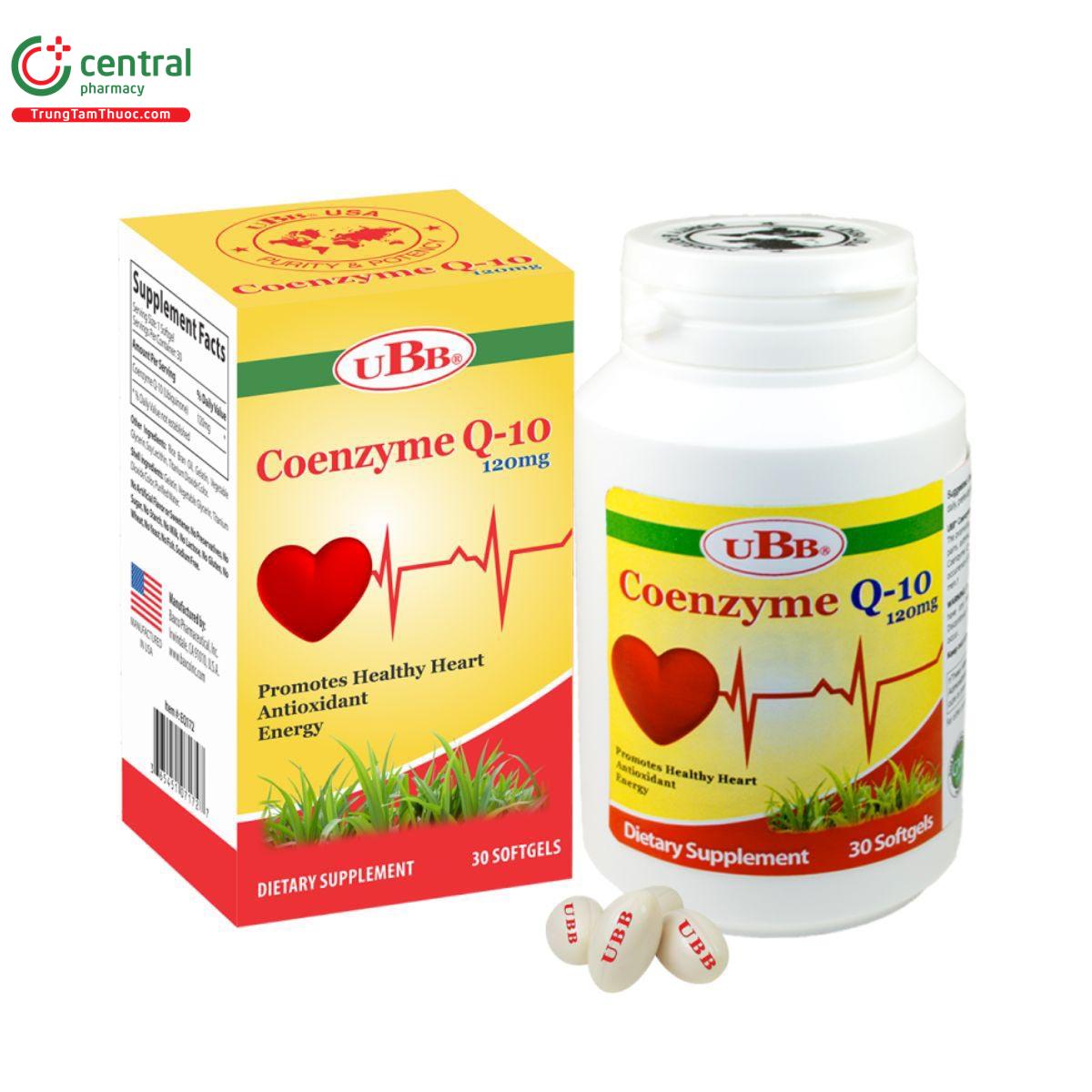 Thuốc Coenzyme Q10 120mg UBB giúp tăng cường sức khỏe tim mạch