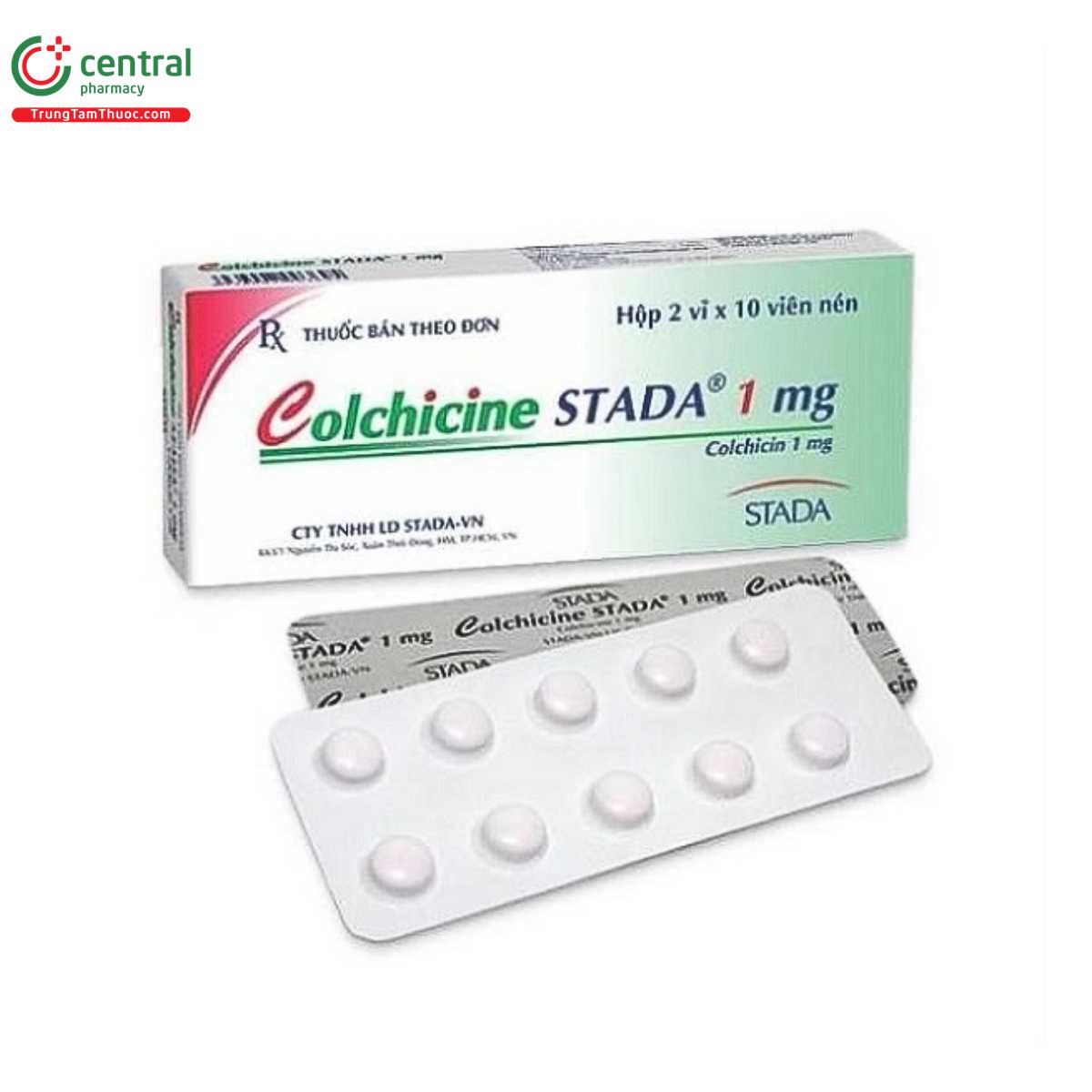 Thuốc Colchicine Stada 1mg điều trị cơn đau Gout cấp tính