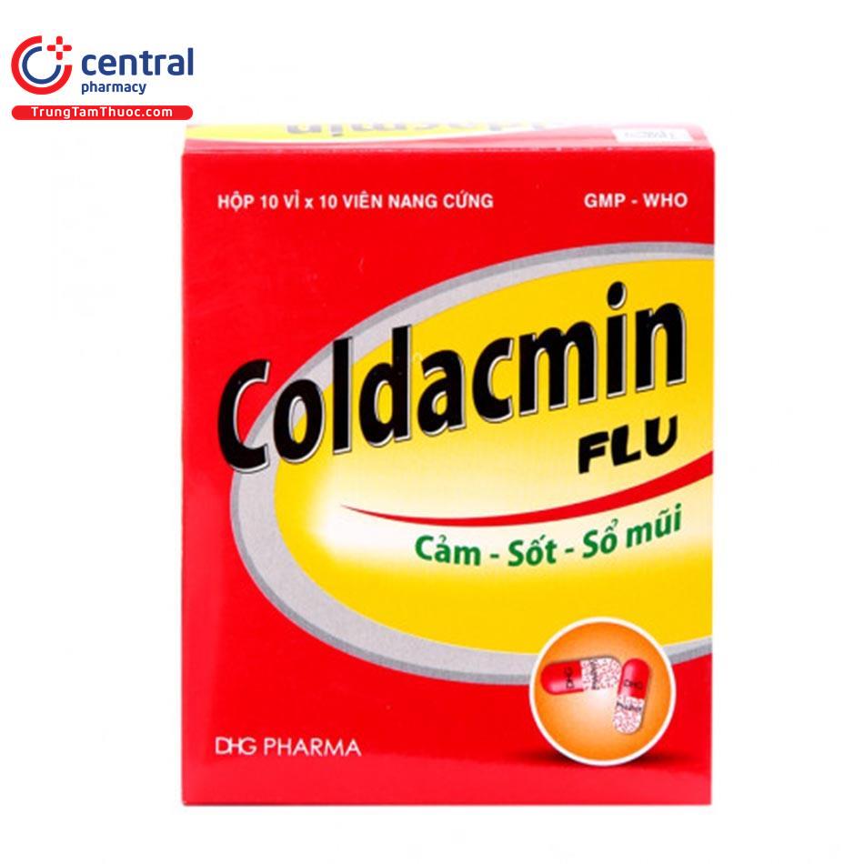 Thuốc Coldacmin Flu (Hộp 10 vỉ x 10 viên) - thuốc đặc trị cảm cúm