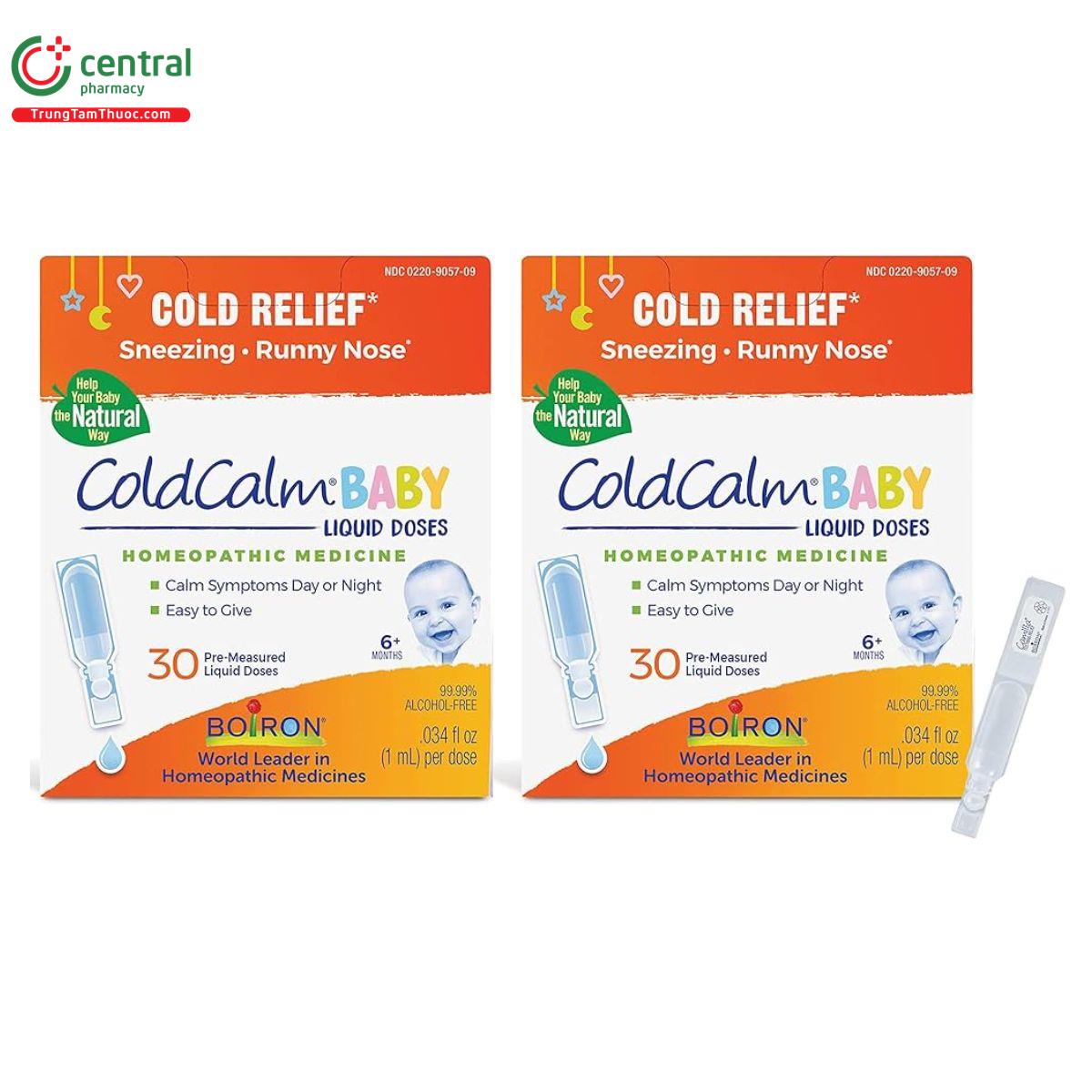 Thuốc ColdCalm Baby Liquid Doses giảm hắt hơi, sổ mũi, nghẹt mũi, sốt