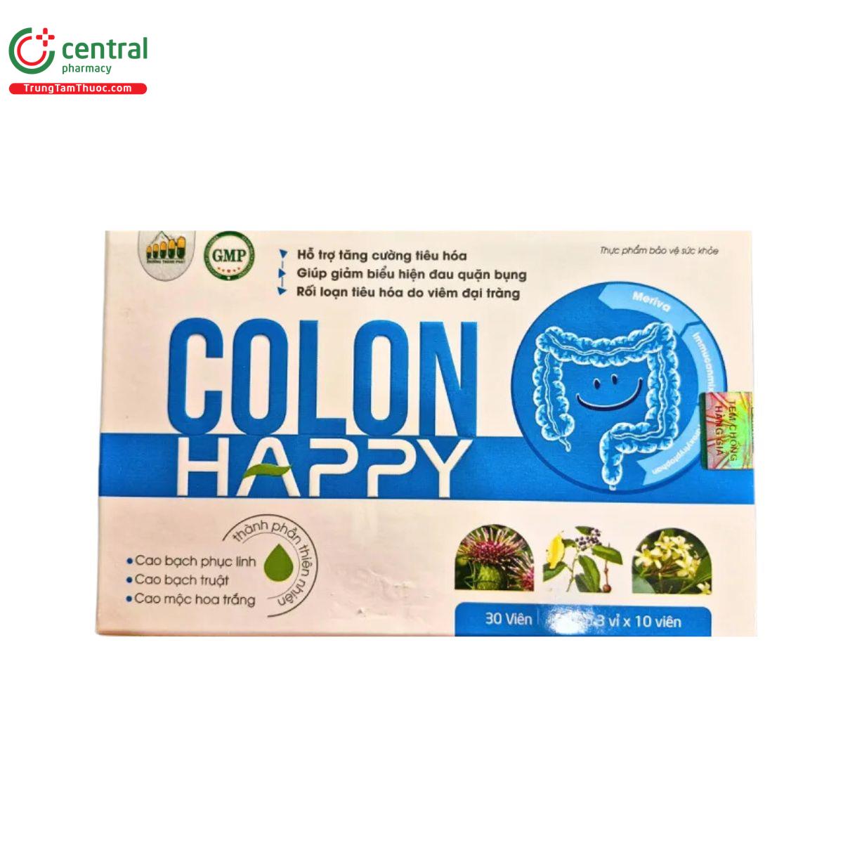 Thuốc Colon Happy - Tăng cường tiêu hóa, giảm triệu chứng viêm đại tràng