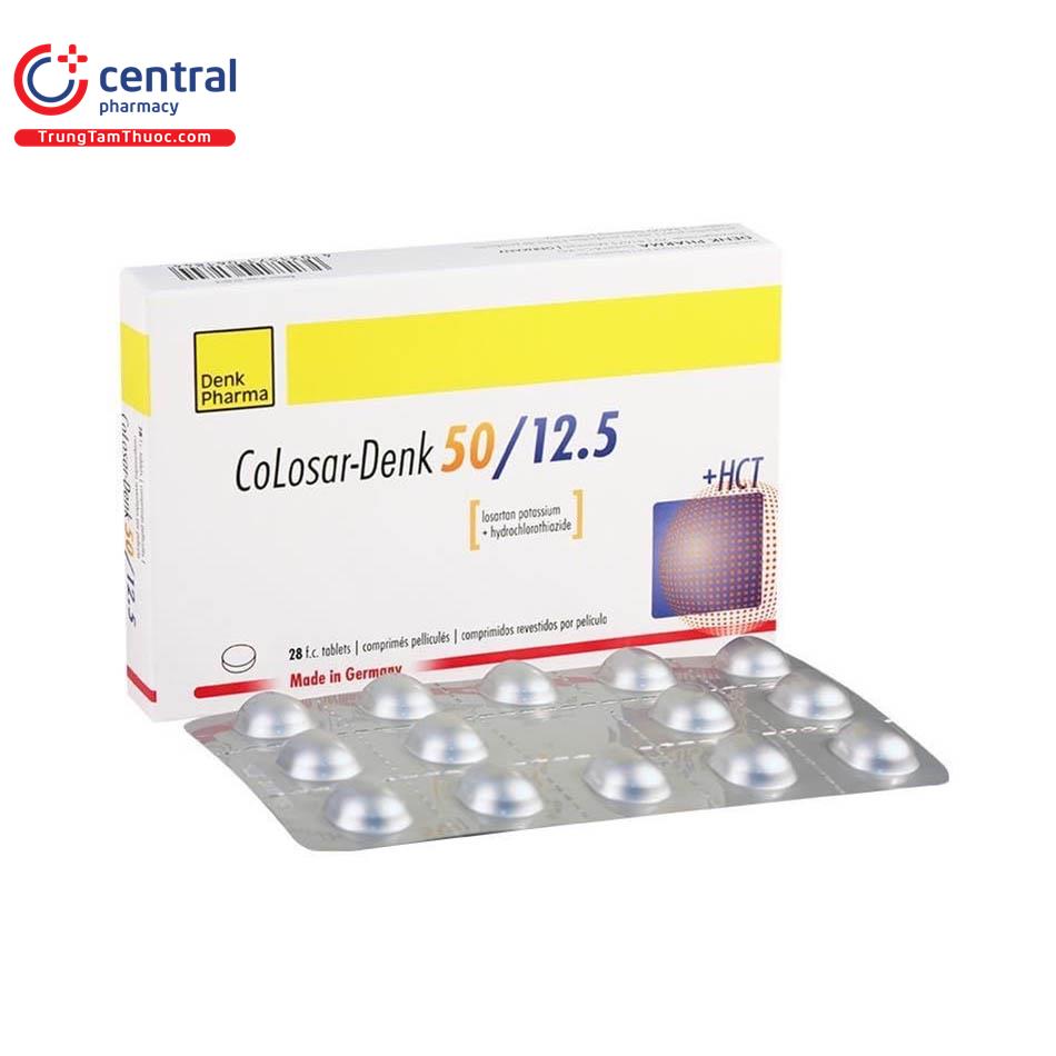 [CHÍNH HÃNG] Thuốc Colosar-Denk 50/12.5 điều trị bệnh lý huyết áp cao