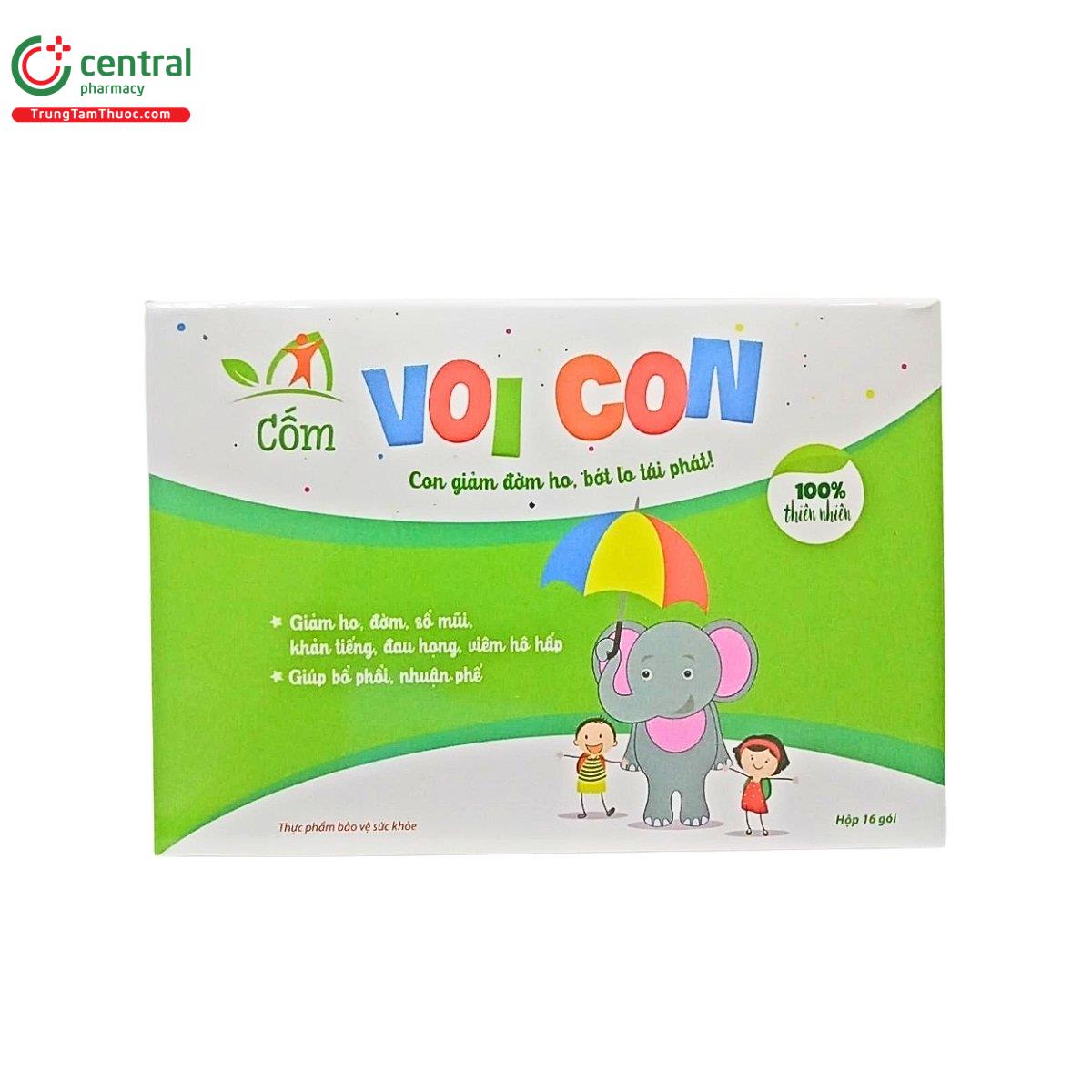 Thuốc Cốm Voi Con - Hỗ trợ giảm triệu chứng ho ở người lớn và trẻ em