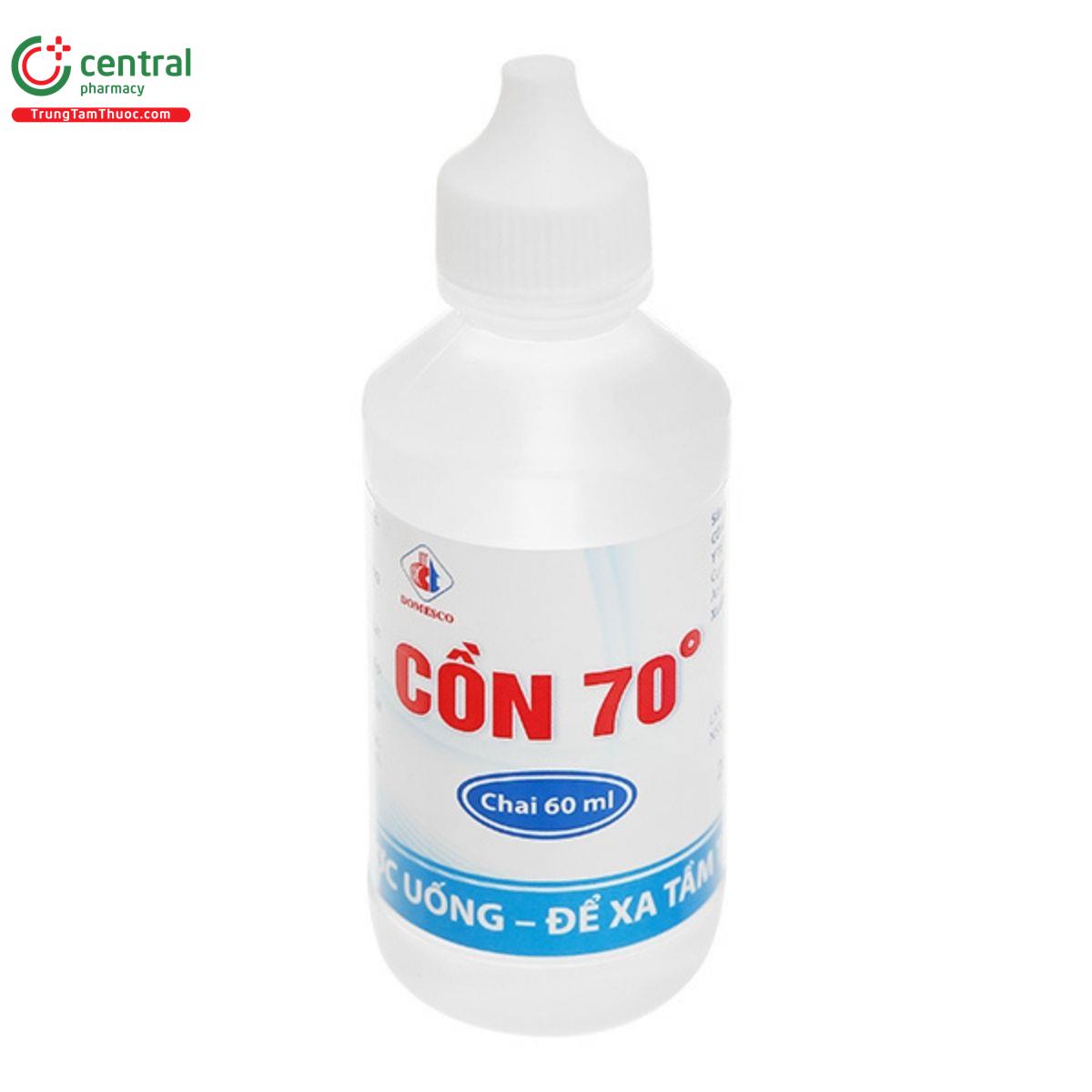 Cồn 70 độ Domesco chai 60ml - Làm sạch và sát trùng da, dụng cụ y tế