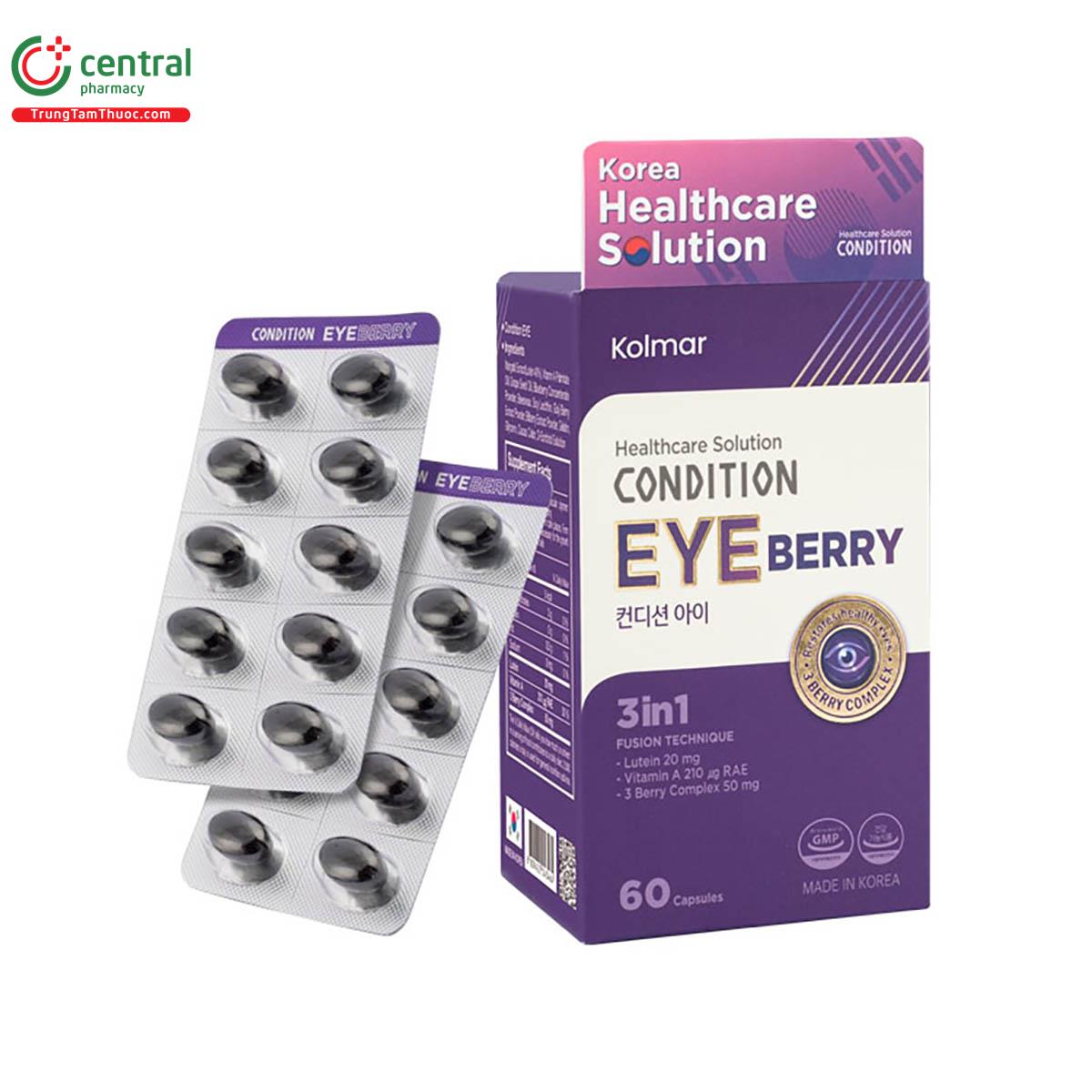 Viên uống sáng mắt Condition Eye Berry giúp nâng cao thị lực cho đôi mắt