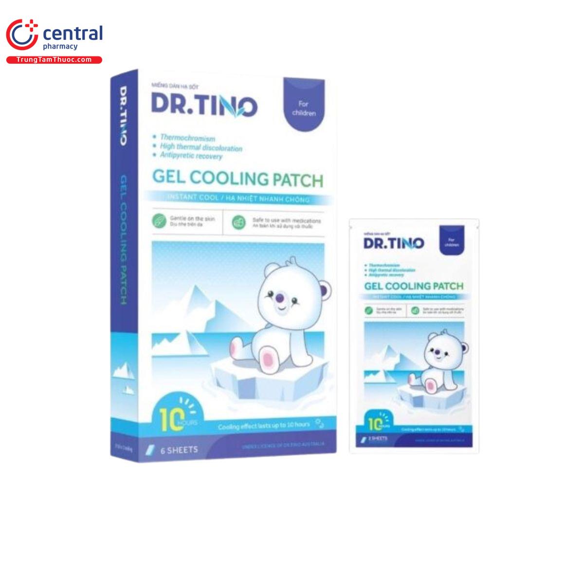 Miếng dán Cooling Patch Dr.Tino - Hạ nhiệt nhanh chóng