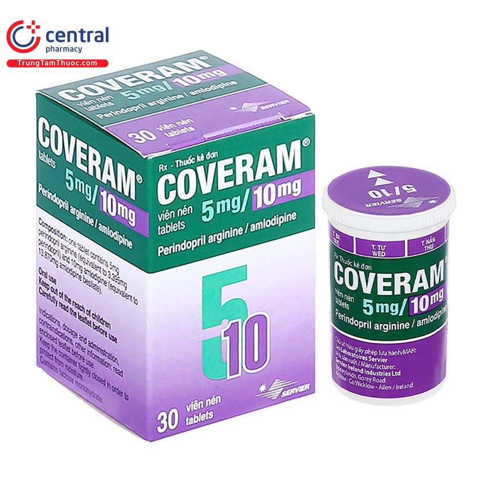 Thuốc Coveram 5mg/10mg có tác dụng làm hạ huyết áp