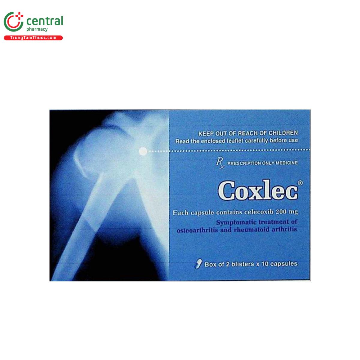 Thuốc Coxlec 200mg - Giảm đau cấp, điều trị bệnh viêm xương khớp