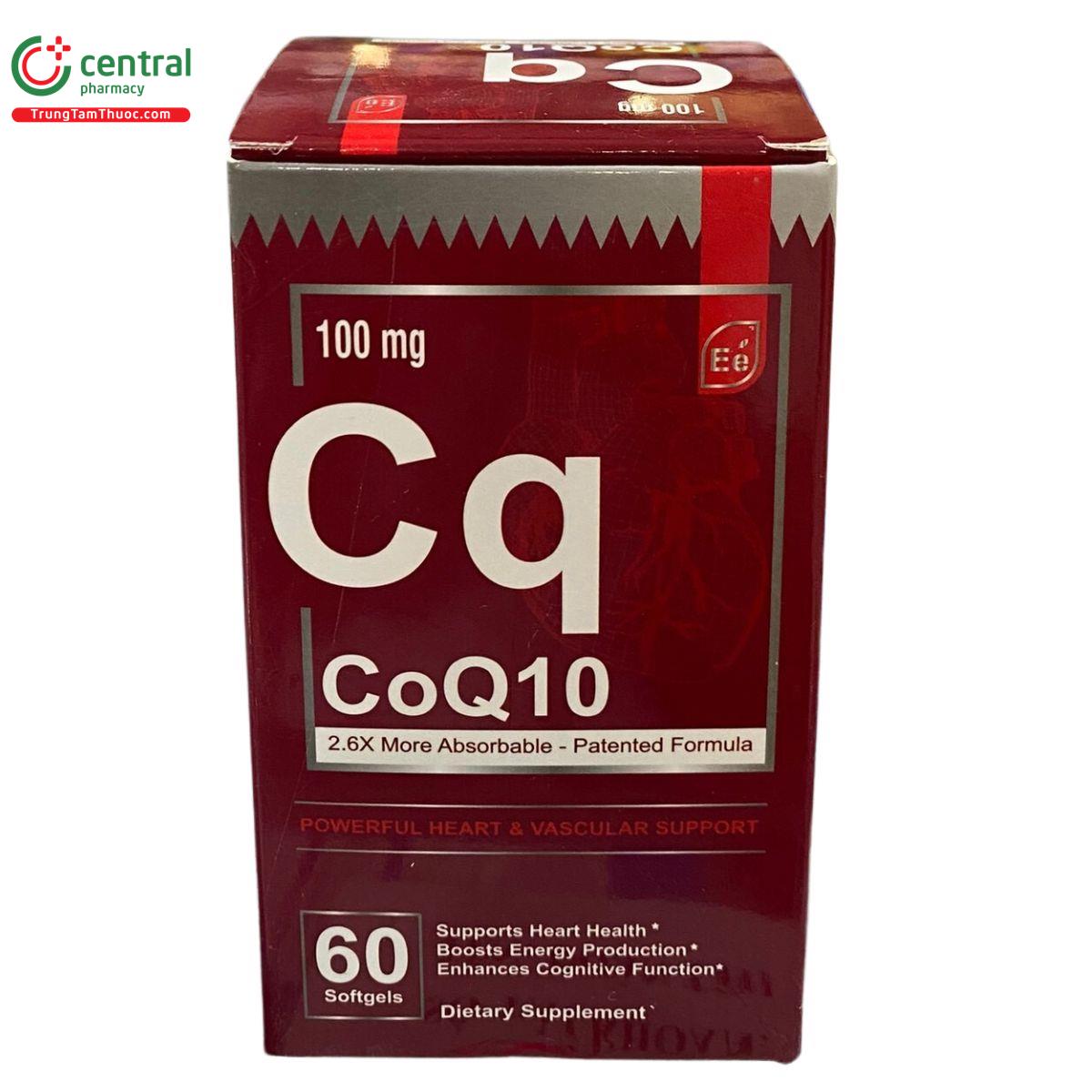 Thuốc Cq CoQ10 100mg - Hỗ trợ ngăn ngừa hình thành cục máu đông