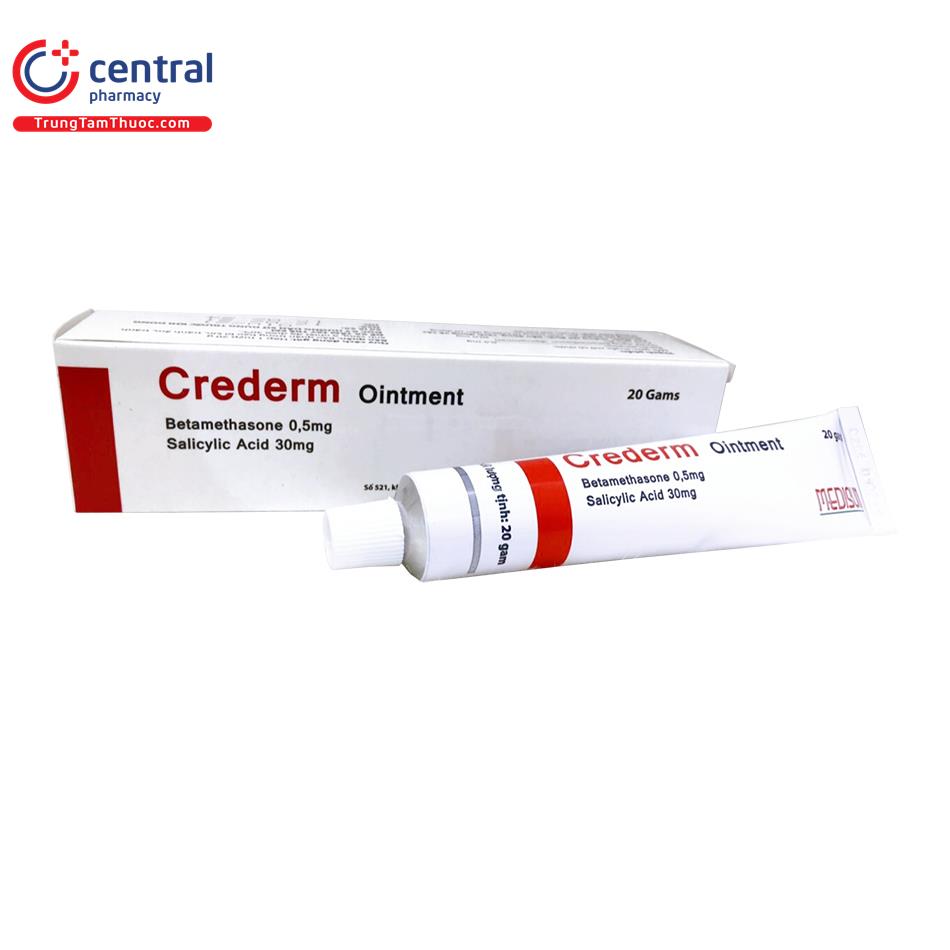 [CHÍNH HÃNG] Thuốc bôi Crederm Ointment 20g điều trị viêm da, vảy nến