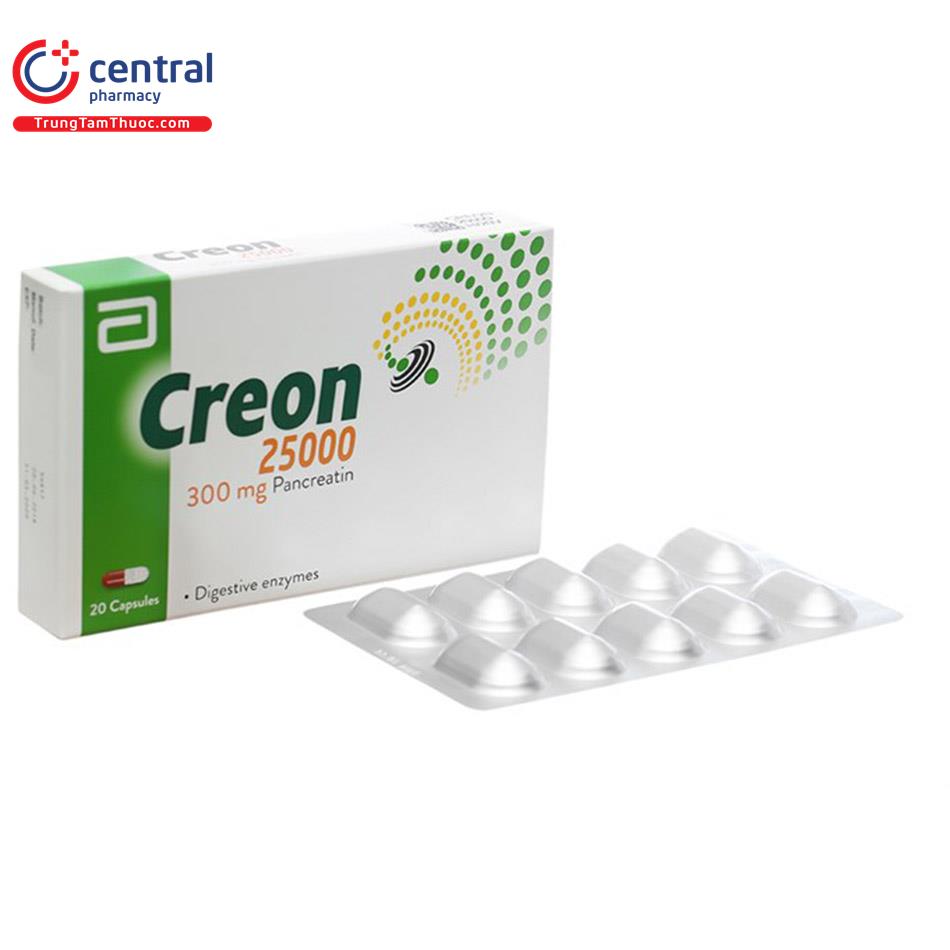 Thuốc Creon 25000: tác dụng, liều dùng và lưu ý khi sử dụng