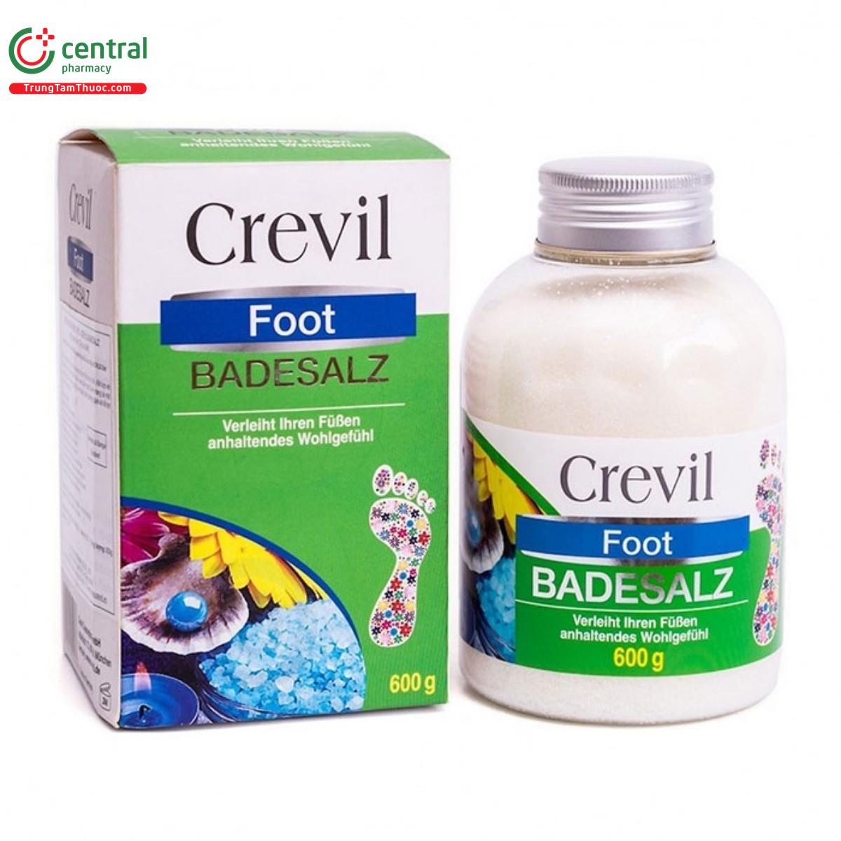 Muối khoáng ngâm chân Crevil Badesalz - 10 công dụng tốt cho sức khoẻ