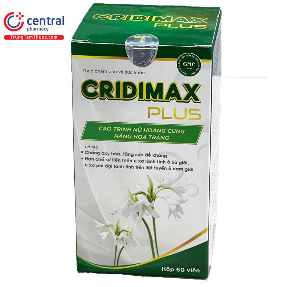 [CHÍNH HÃNG] Thuốc Cridimax Plus hỗ trợ điều trị u xơ tử cung
