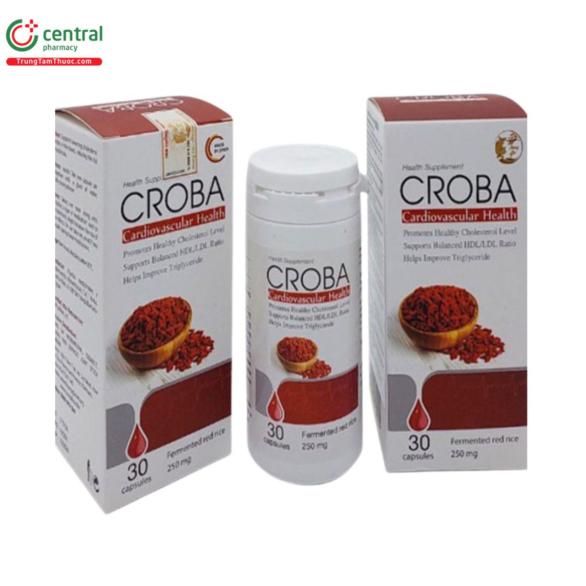 Thuốc Croba hỗ trợ giảm mỡ máu, giảm nguy cơ xơ vữa động mạch