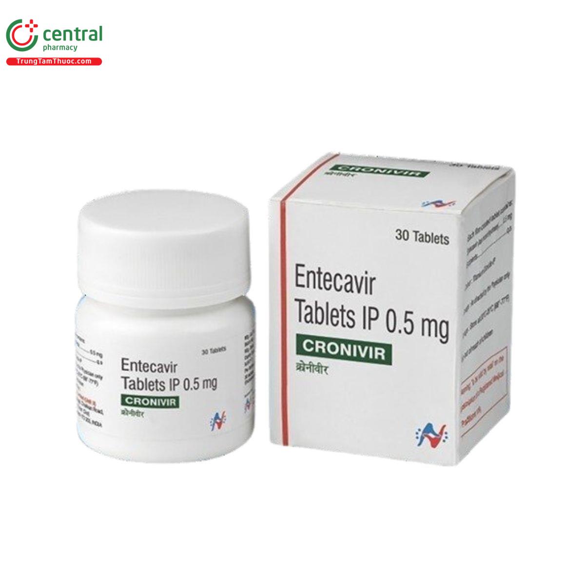 Thuốc Cronivir 0.5mg điều trị nhiễm virus viêm gan B (HBV)