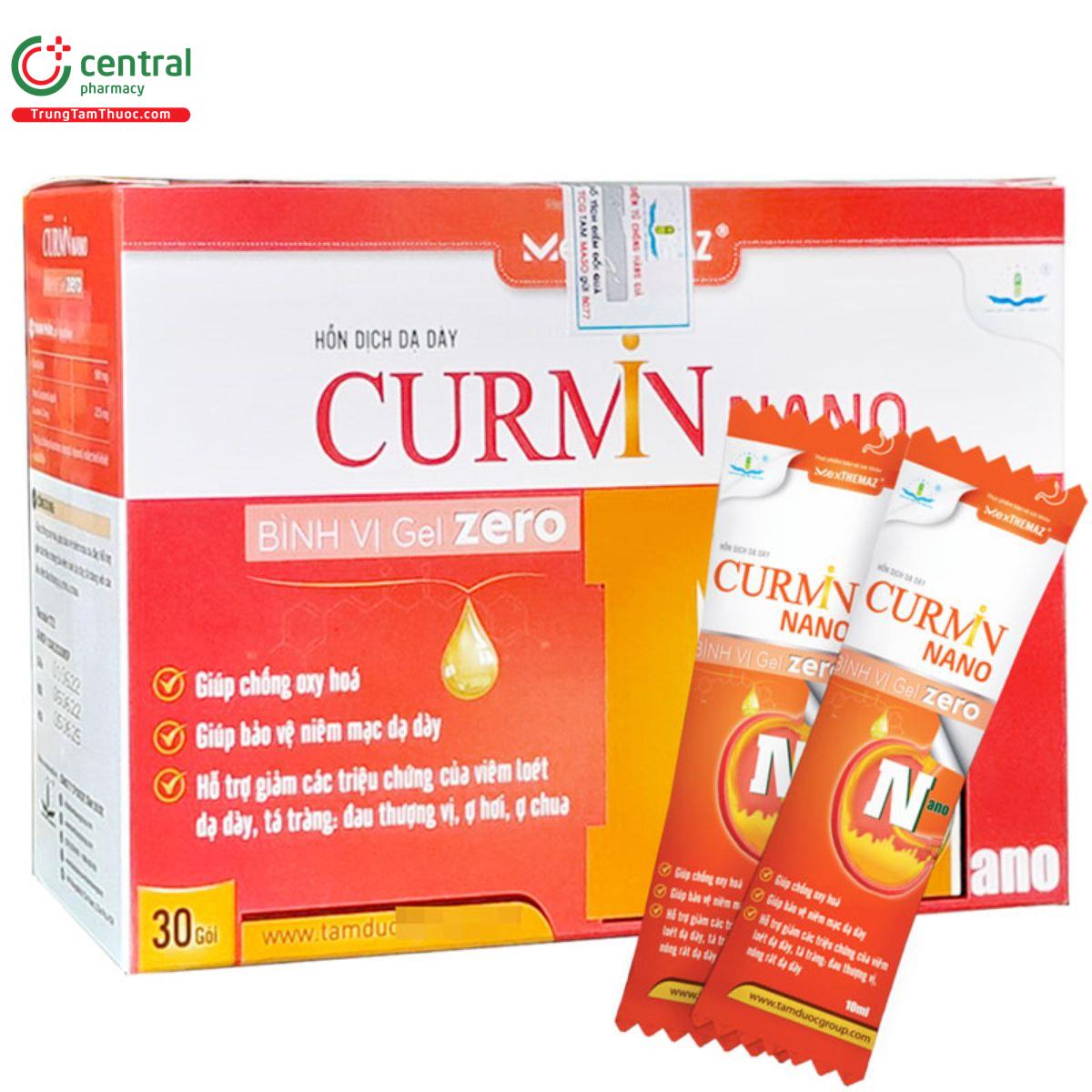 Thuốc Curmin Nano Bình Vị Gel Zero Giảm viêm loét dạ dày - tá tràng