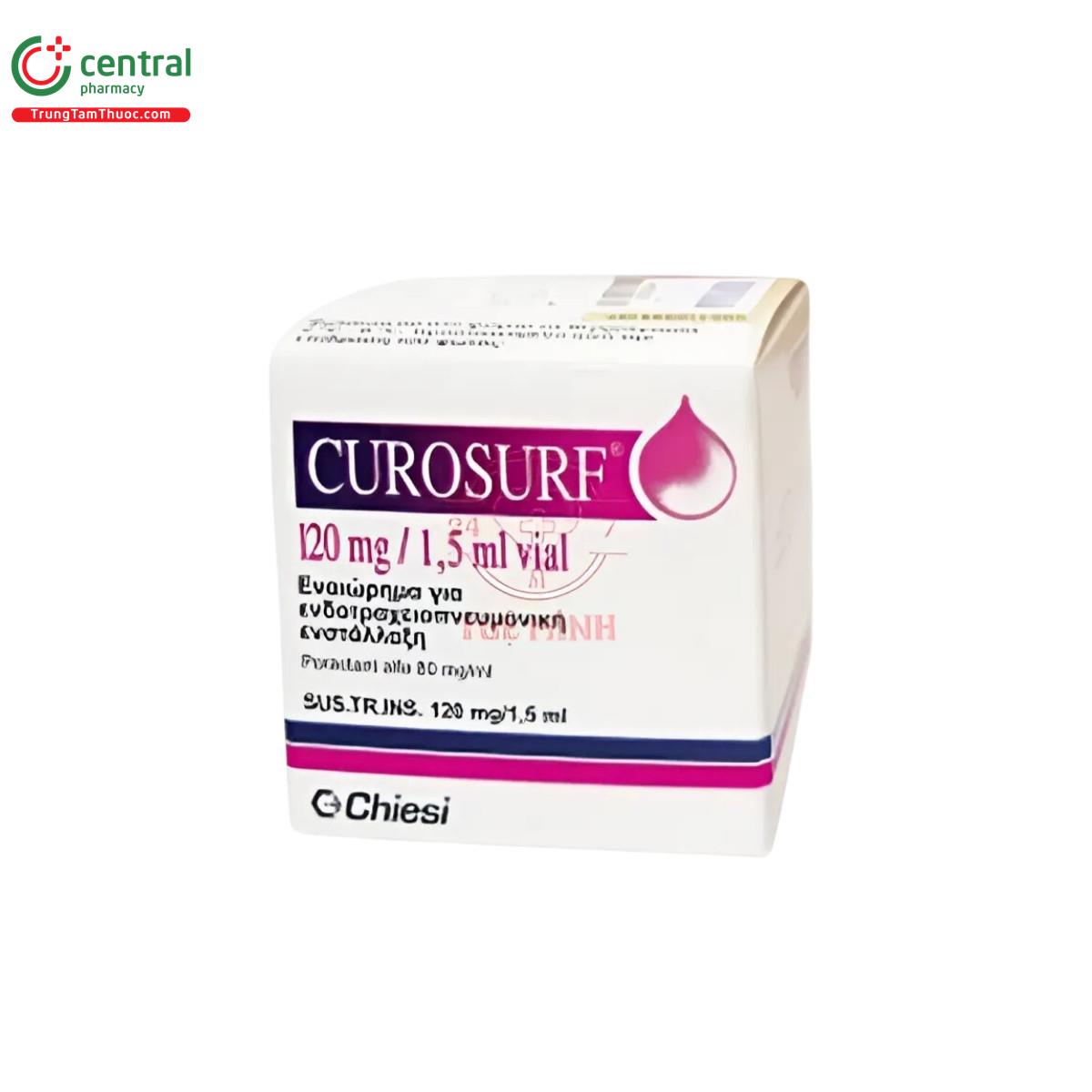 Thuốc Curosurf 120mg/1,5ml (Phospholipid chiết từ phổi lợn) điều trị ...