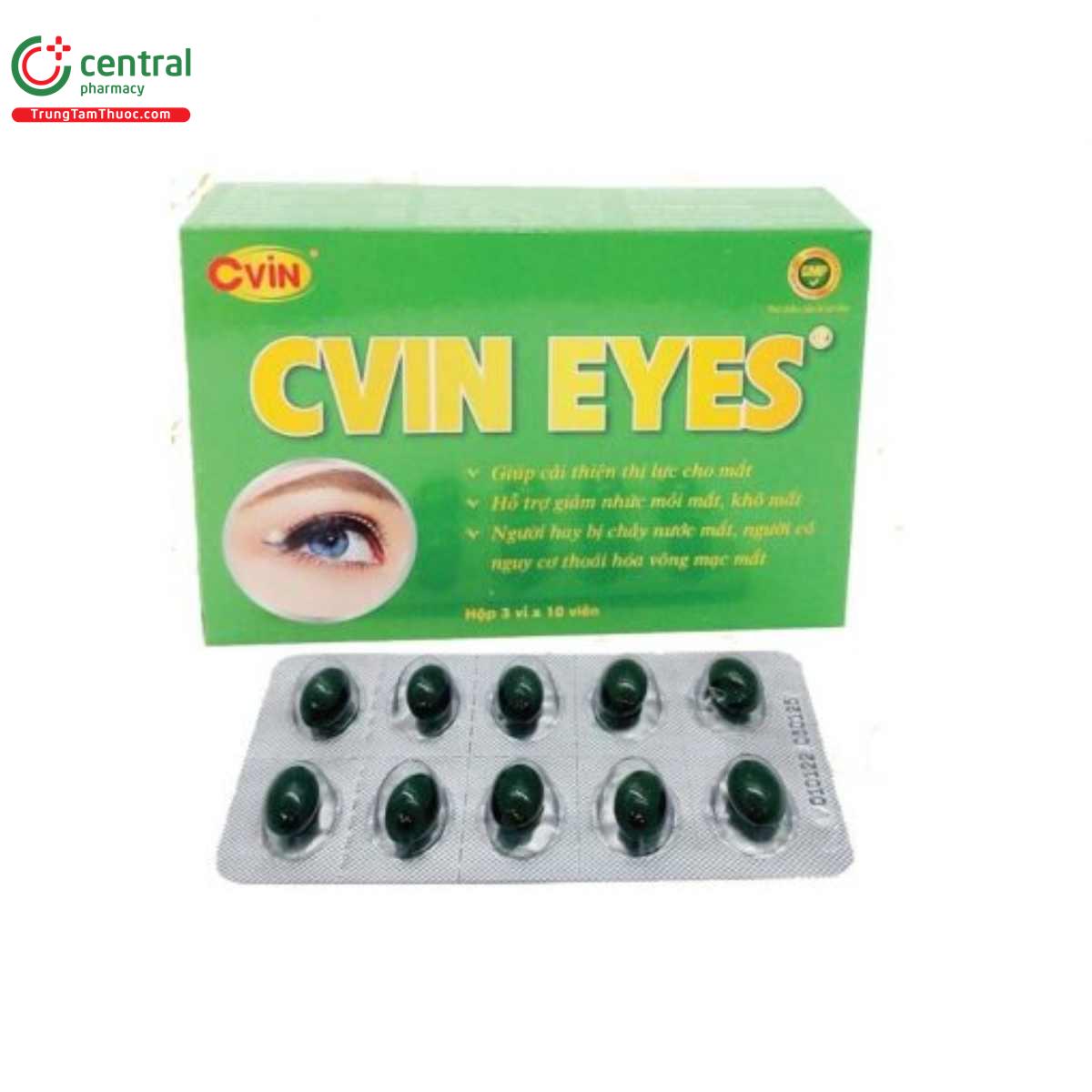 Thuốc CVIN EYES tăng cường thị lực, giảm thoái hóa điểm vàng