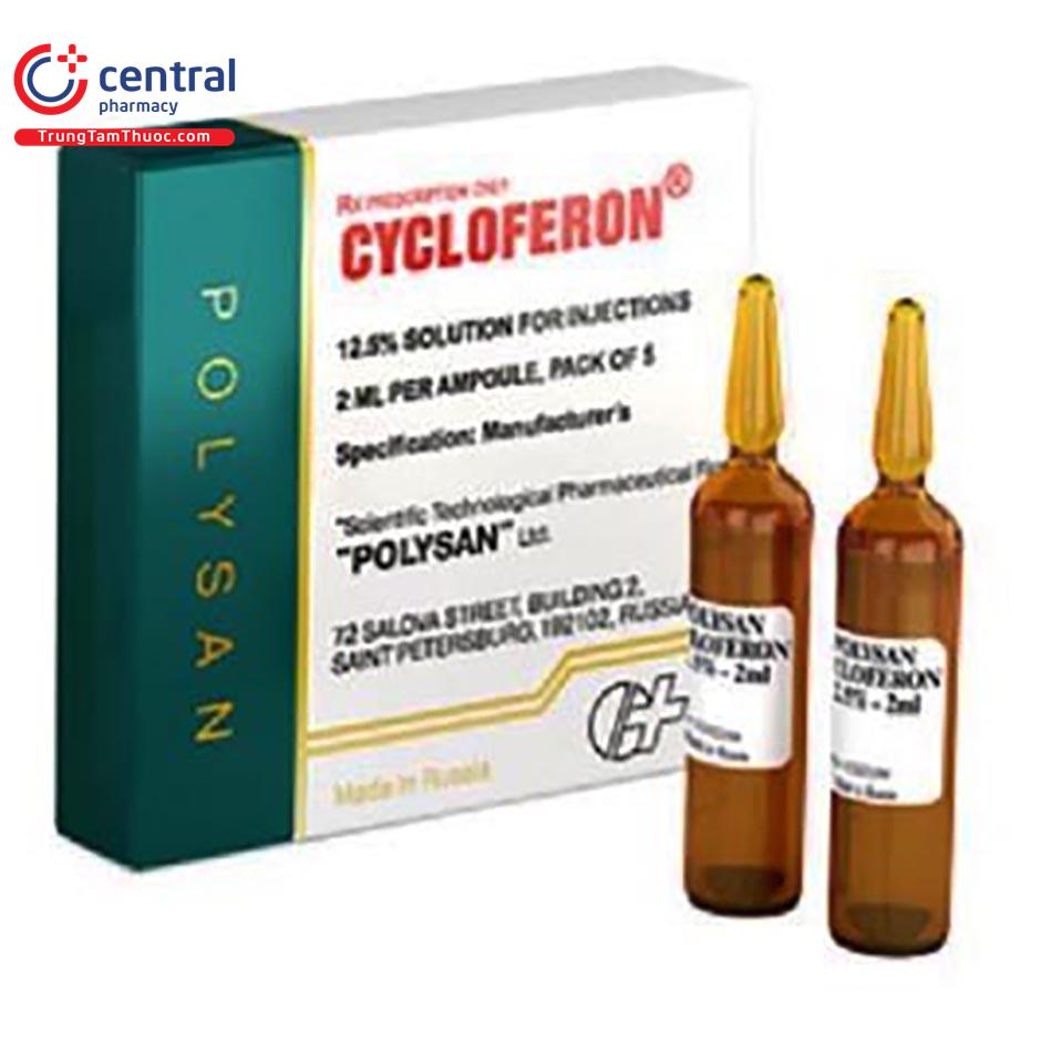 Thuốc Cycloferon 12.5% 2ml: tác dụng, liều dùng, lưu ý