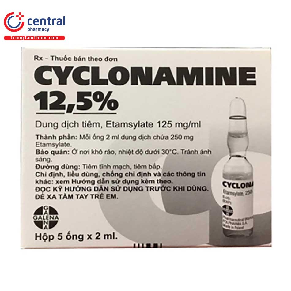 Thuốc Cyclonamine 12,5% - Thuốc có tác dụng cầm máu