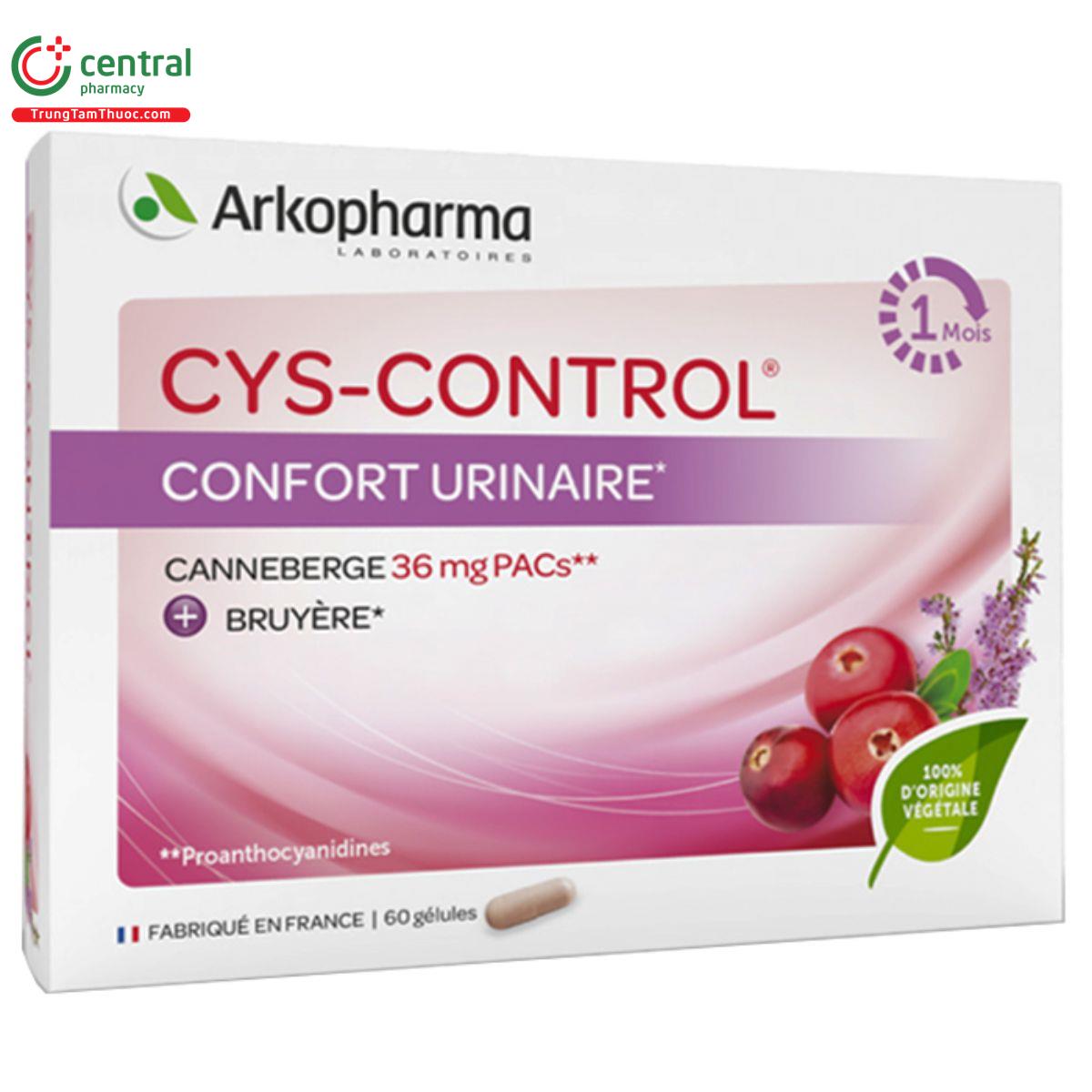 Thuốc CYS-Control Confort Urinaire - Hỗ trợ sức khỏe đường tiết niệu