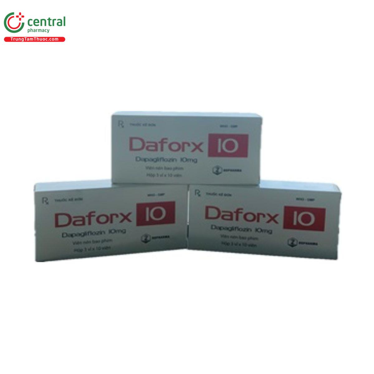 Thuốc Daforx 10 điều trị đái tháo đường týp 2 cho người lớn