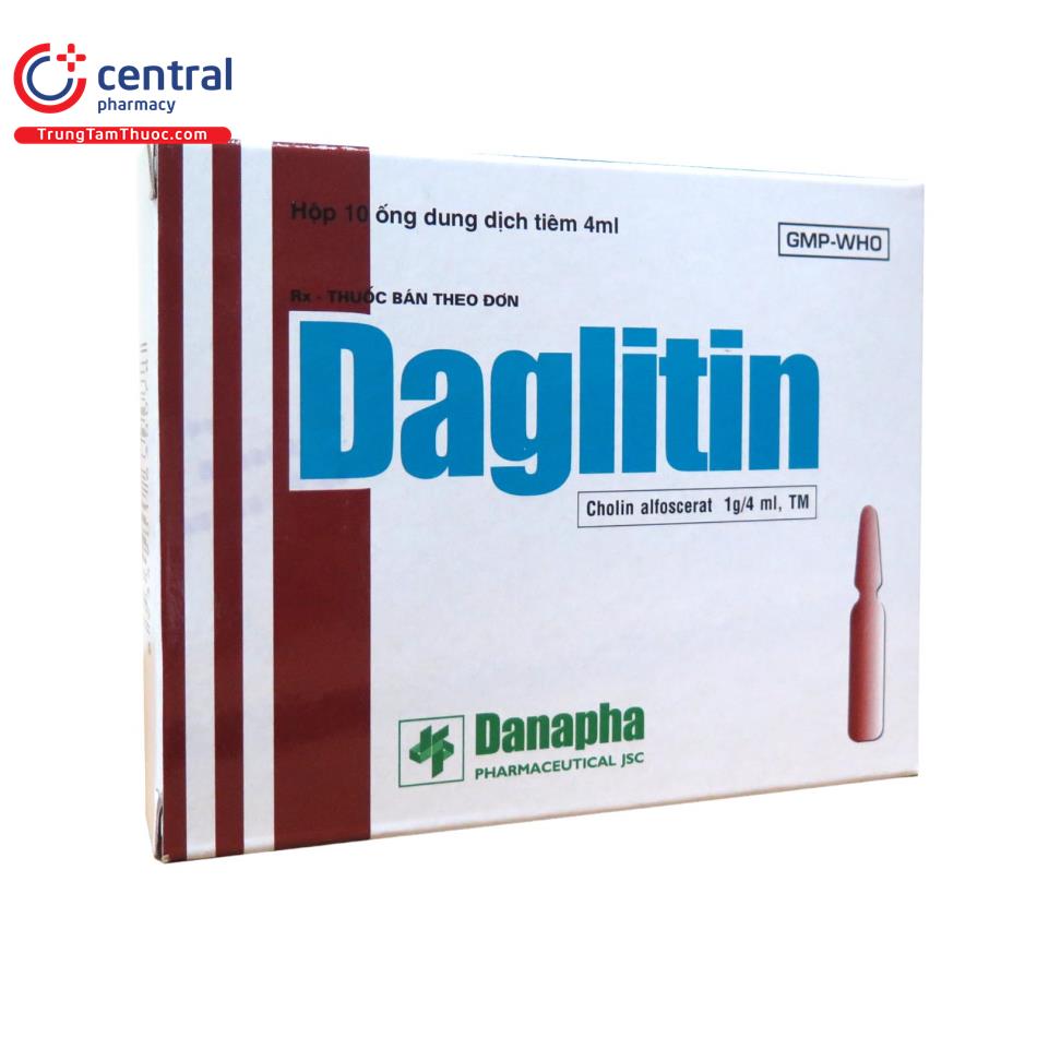 Daglitin 1g/4ml Danapha - Điều trị sa sút trí tuệ, suy giảm trí nhớ