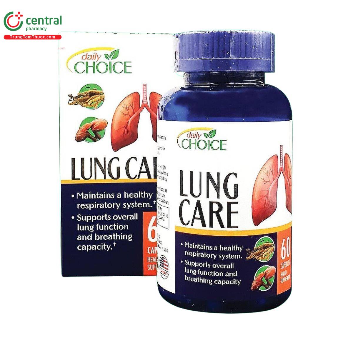 Viên uống Daily Choice Lung Care tăng cường sức khỏe cho đường hô hấp