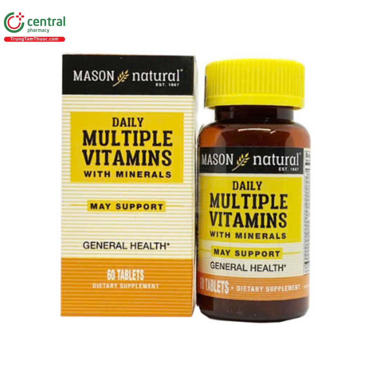 Daily Multiple Vitamins With Minerals tăng cường đề kháng khỏe mạnh