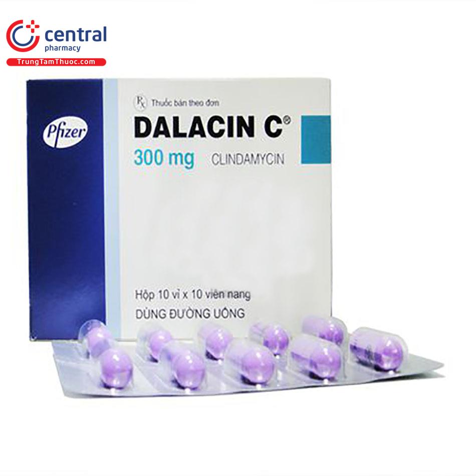 Thuốc Dalacin C 300mg (100 viên) - Thuốc kháng sinh điều trị mụn