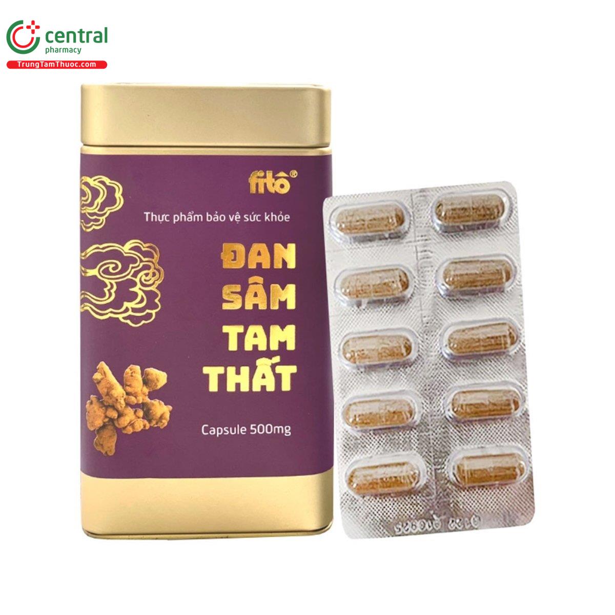 Thuốc Đan sâm tam thất Fito Pharma - Bổ huyết, điều hoà kinh nguyệt