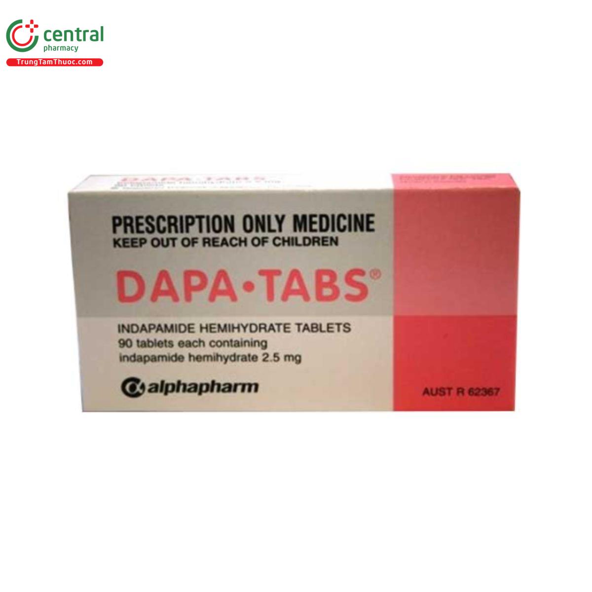 Thuốc Dapa-Tabs 2,5mg điều trị cho bệnh nhân tăng huyết áp vô căn