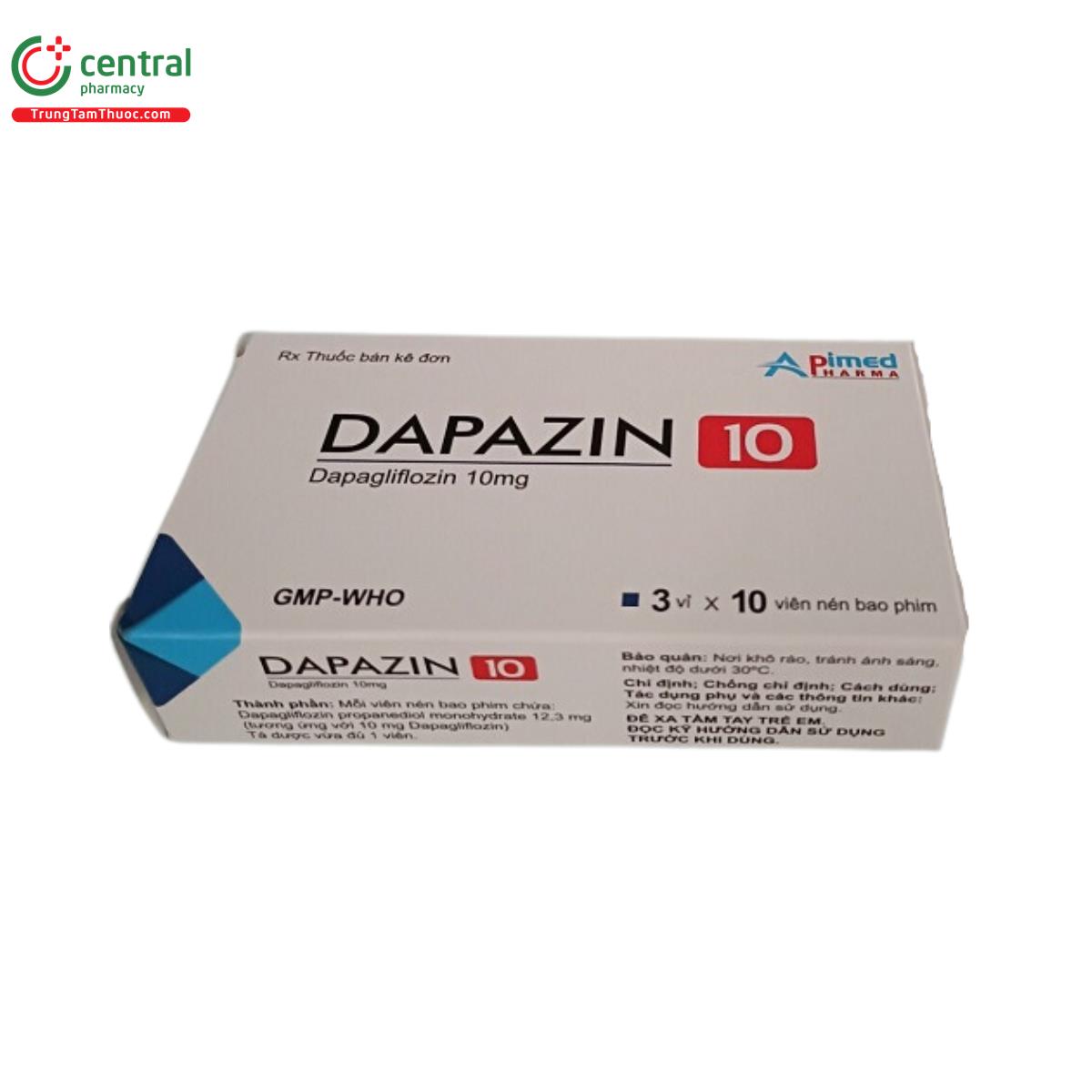 Thuốc Dapazin 10mg Apimed - Thuốc điều trị đái tháo đường type 2