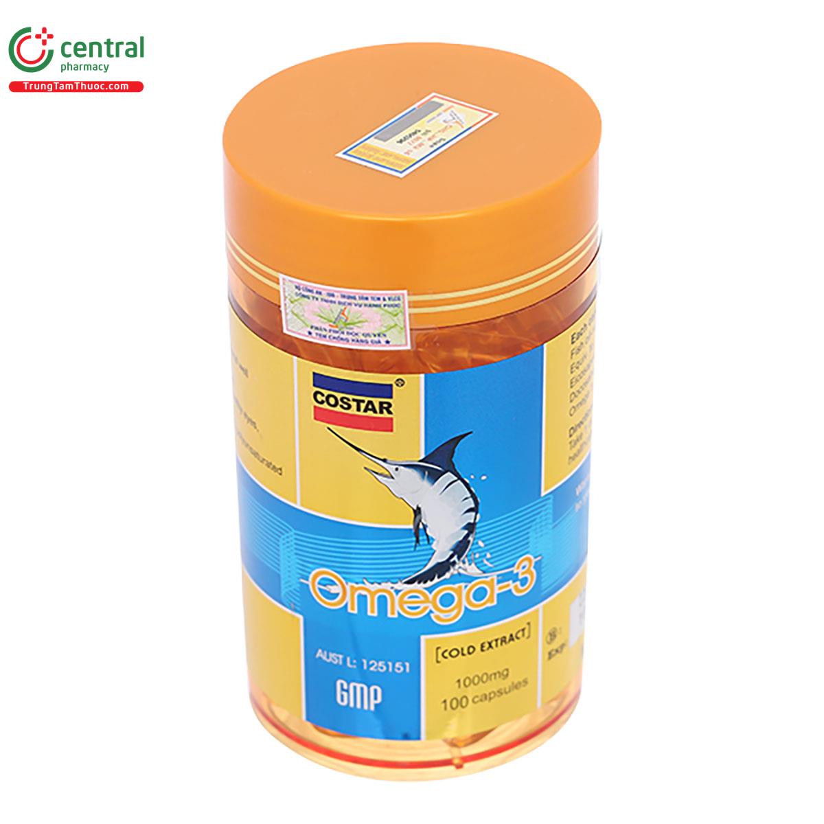 Thuốc Dầu cá Costar Omega-3 hỗ trợ giảm mỡ máu, điều hoà huyết áp