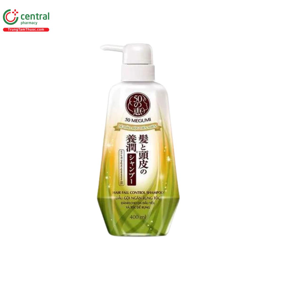 Dầu gội 50 Megumi Hair Fall Control Shampoo ngăn rụng tóc hiệu quả