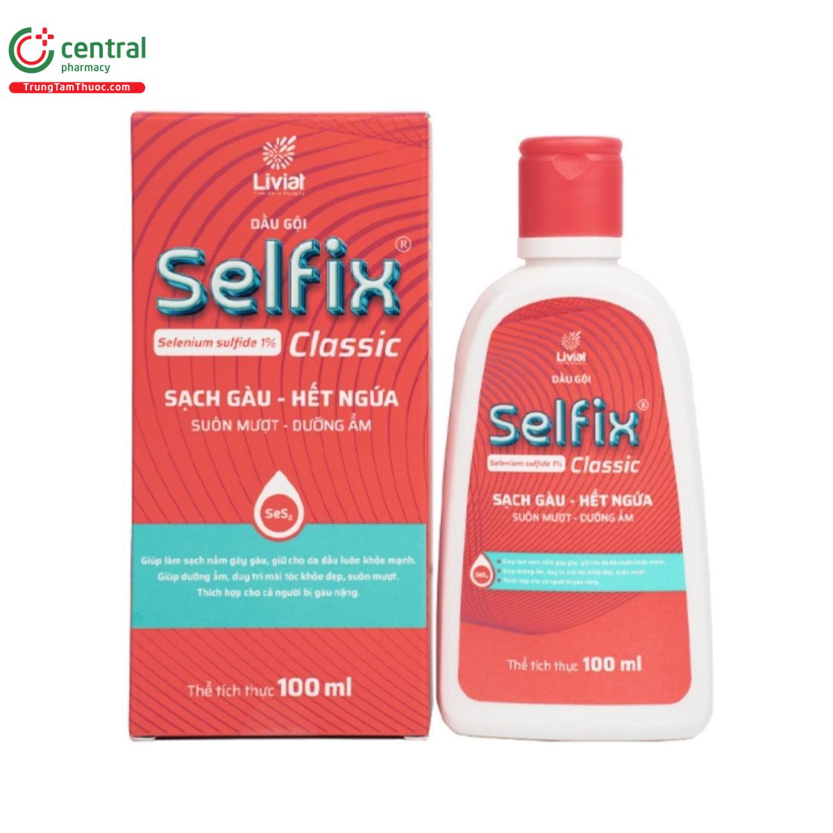Dầu Gội Selfix Classic làm sạch gàu, giảm ngứa và dưỡng tóc mềm mượt