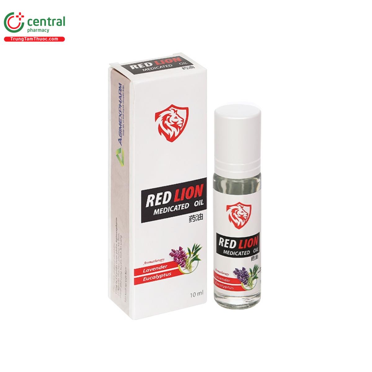 Dầu lăn Red Lion Medicated Oil White - Hỗ trợ làm ấm vùng xoa hiệu quả