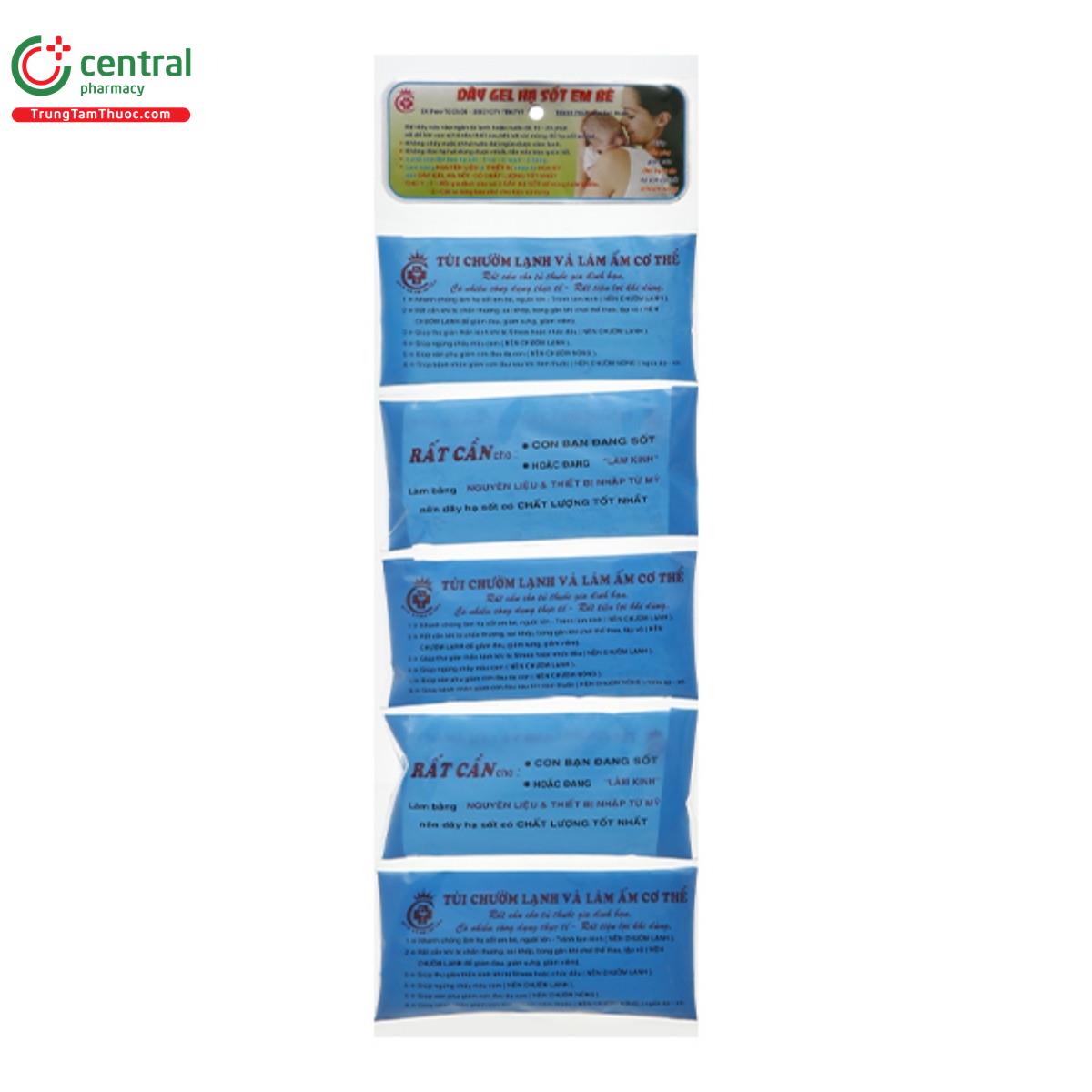 Dây gel hạ sốt MTS - Nhanh chóng làm hạ sốt, giảm đau, làm ấm cơ thể