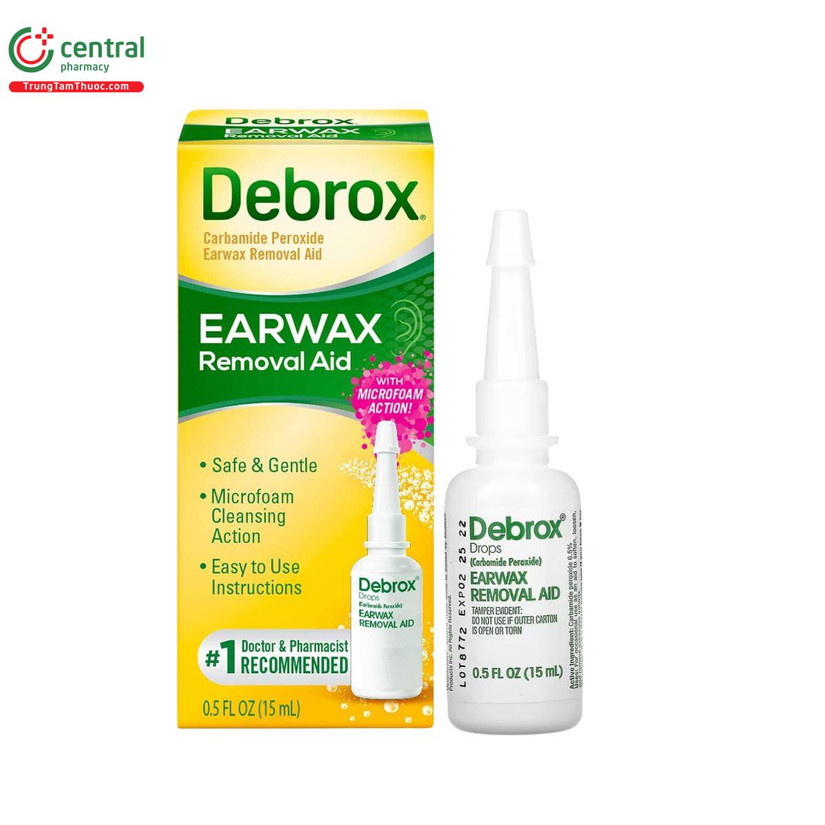 Dung dịch nhỏ tai Debrox Earwax Removal Aid - hỗ trợ loại bỏ ráy tai