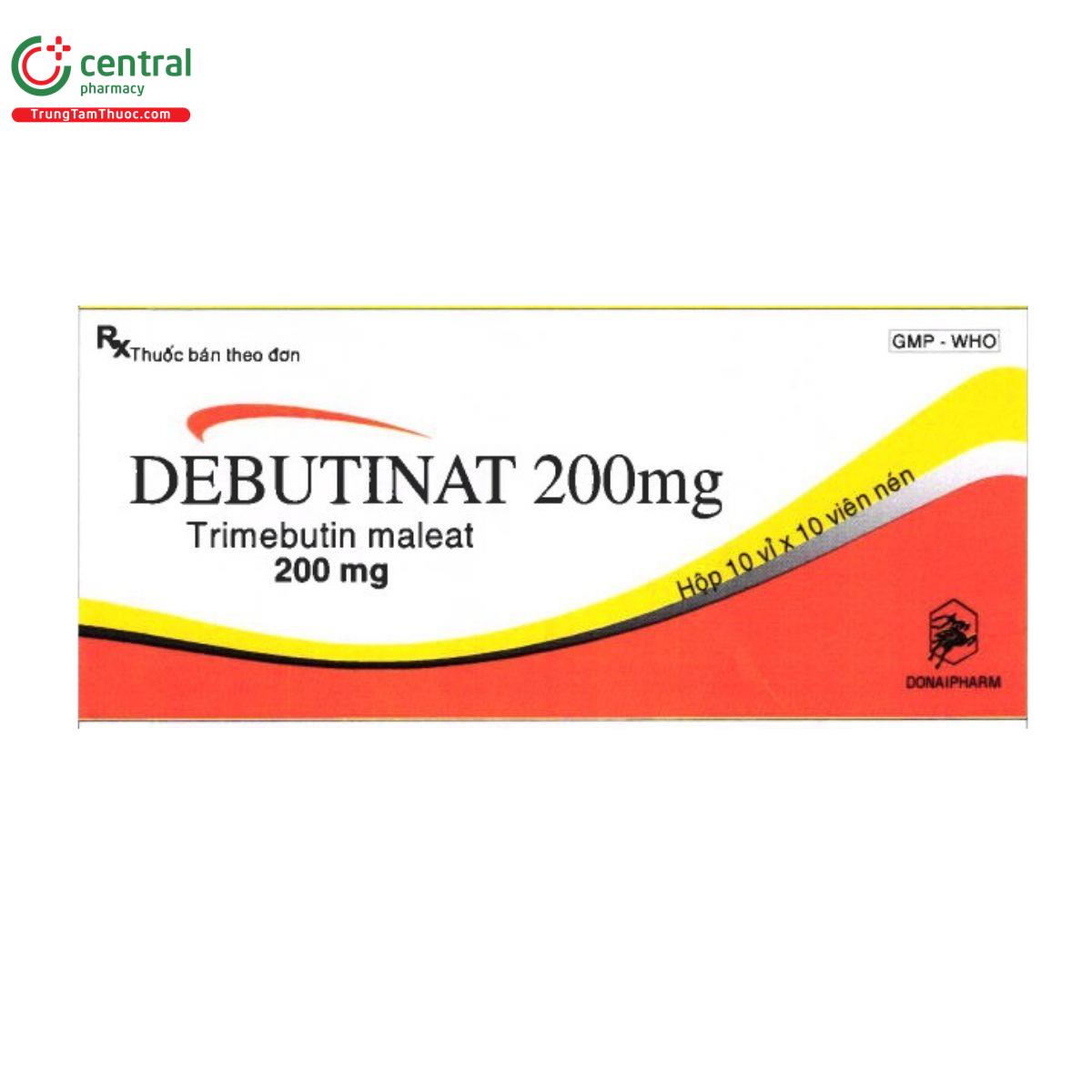 Thuốc Debutinat 200mg điều trị các chứng đau co thắt, rối loạn nhu động ...