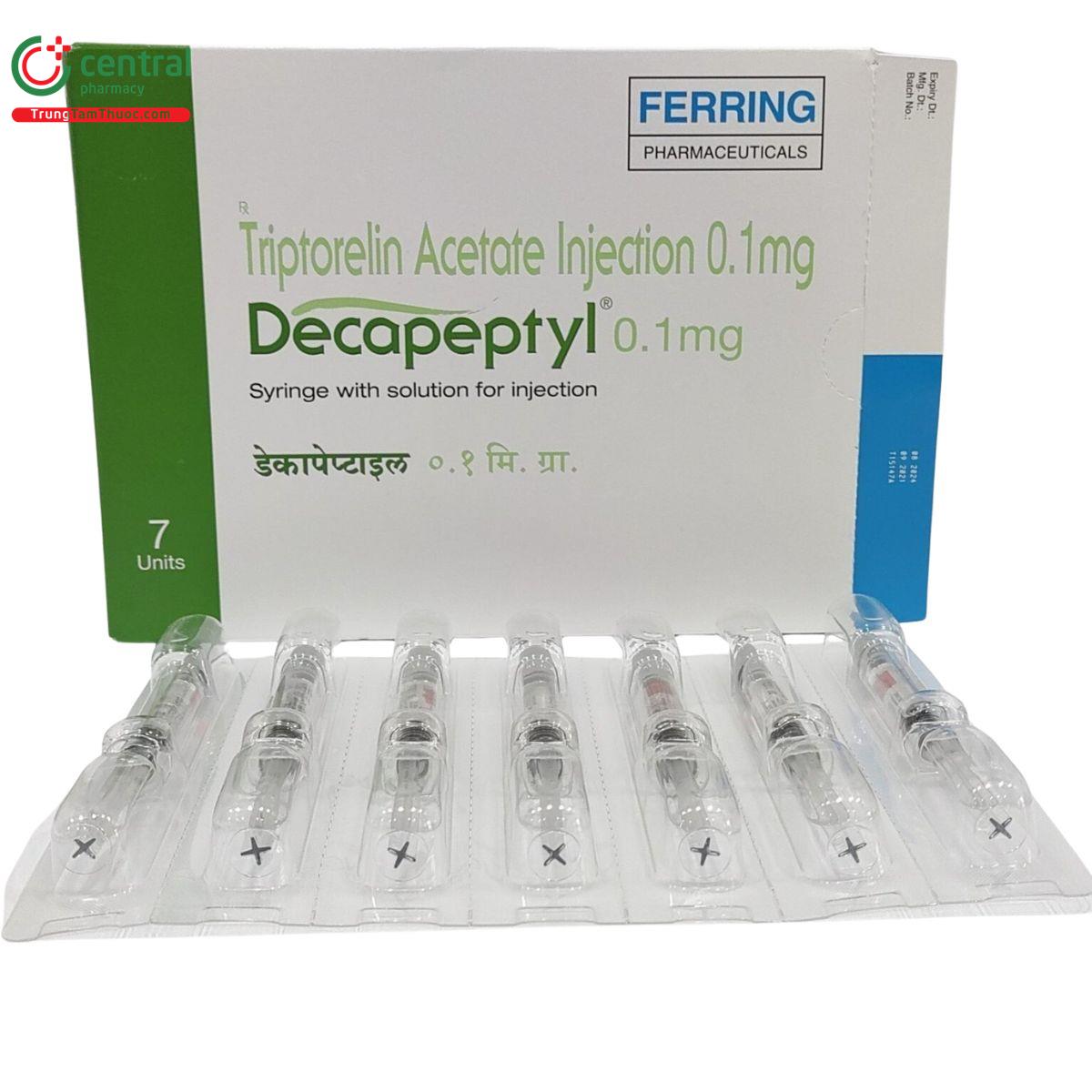 Thuốc Decapeptyl 0.1mg - Điều trị ung thư tuyến tiền liệt ở nam giới