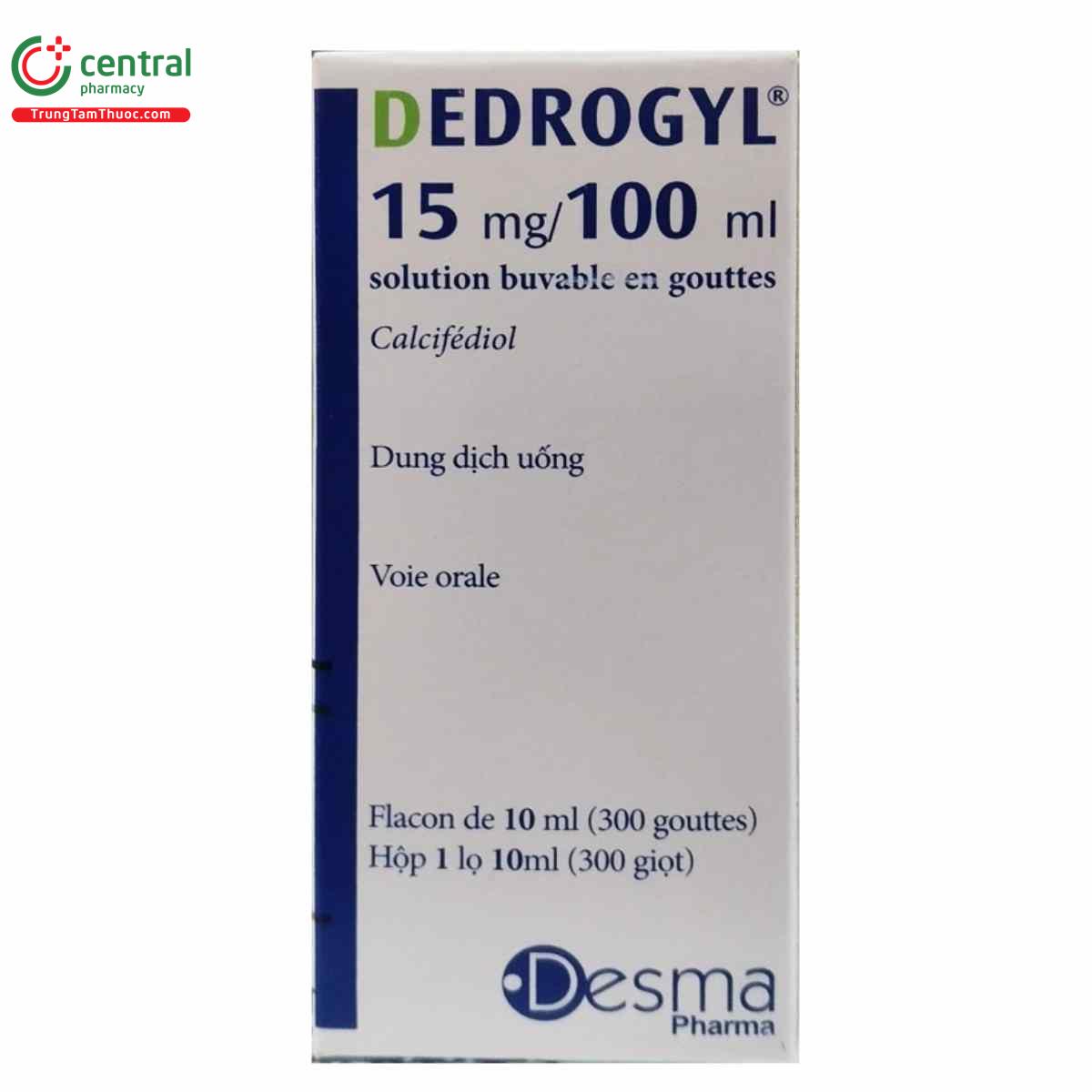 Thuốc Dedrogyl 15mg/100ml bổ sung vitamin D3 hỗ trợ bé còi xương