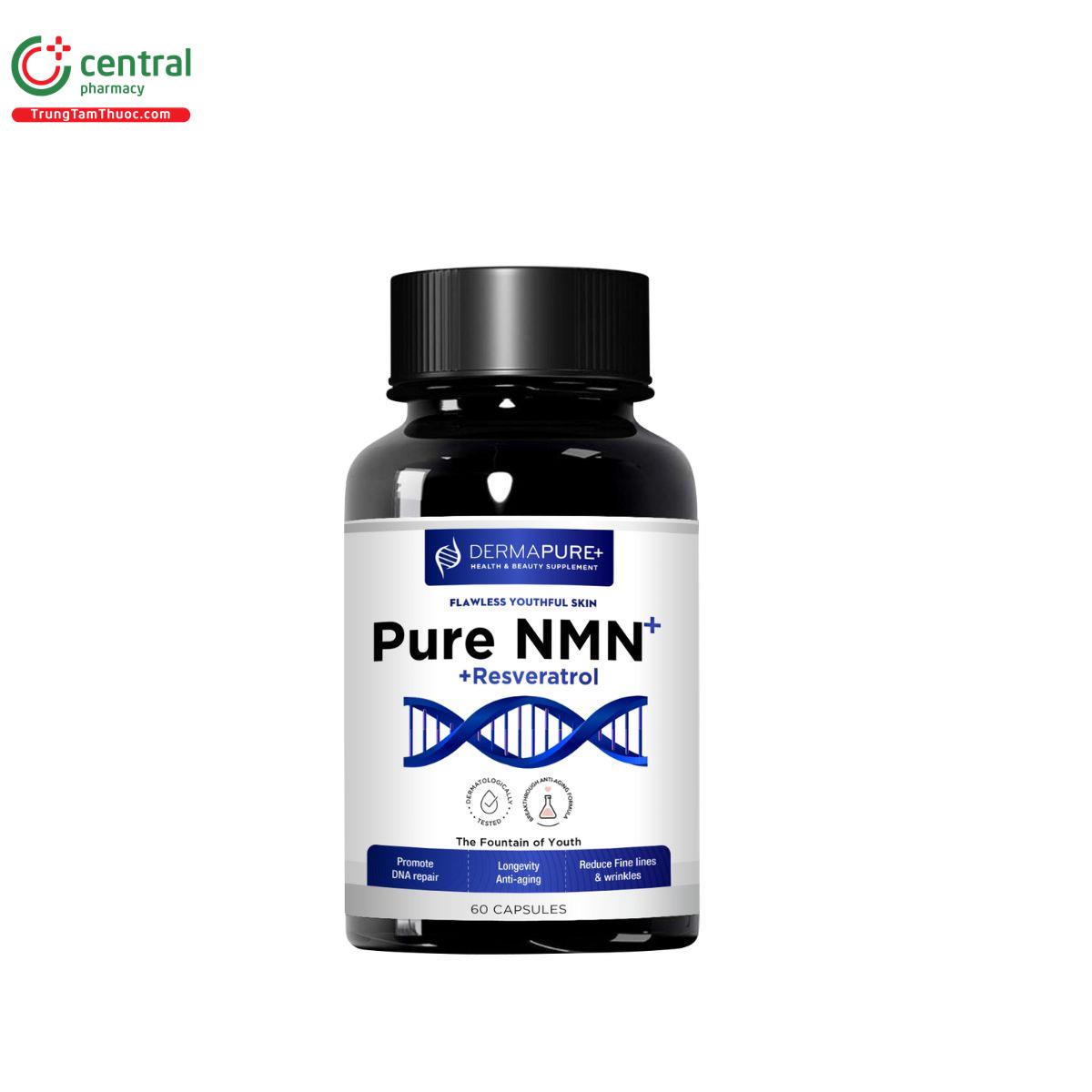 DermaPure+ Pure NMN+ chống oxy hóa, ngăn ngừa lão hóa da