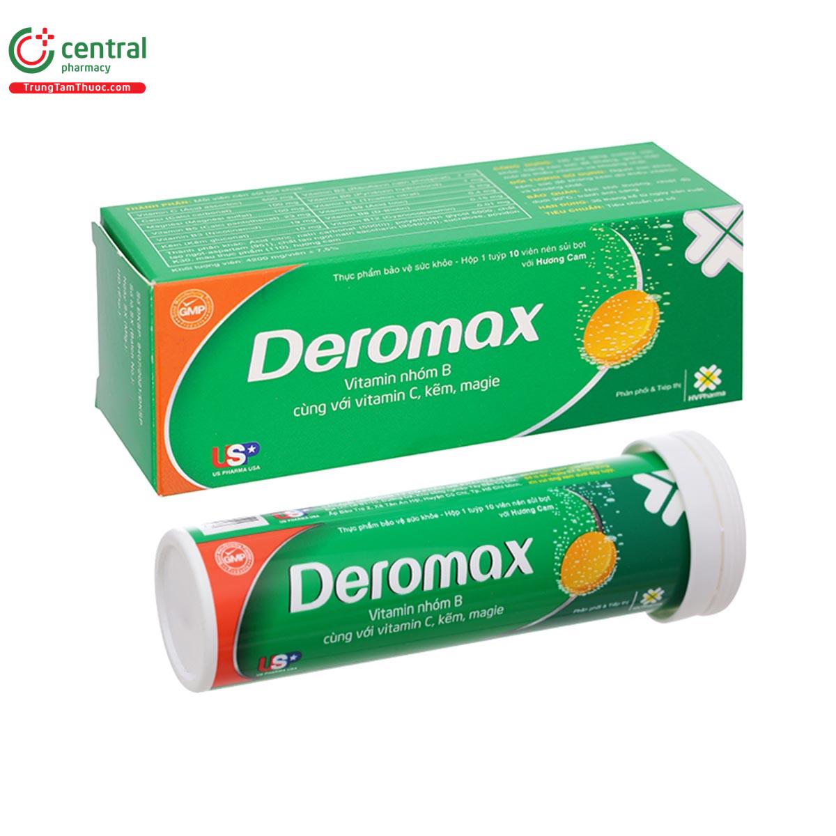 Thuốc Deromax Vitamin C Tuýp 10 viên - Tăng cường sức đề kháng