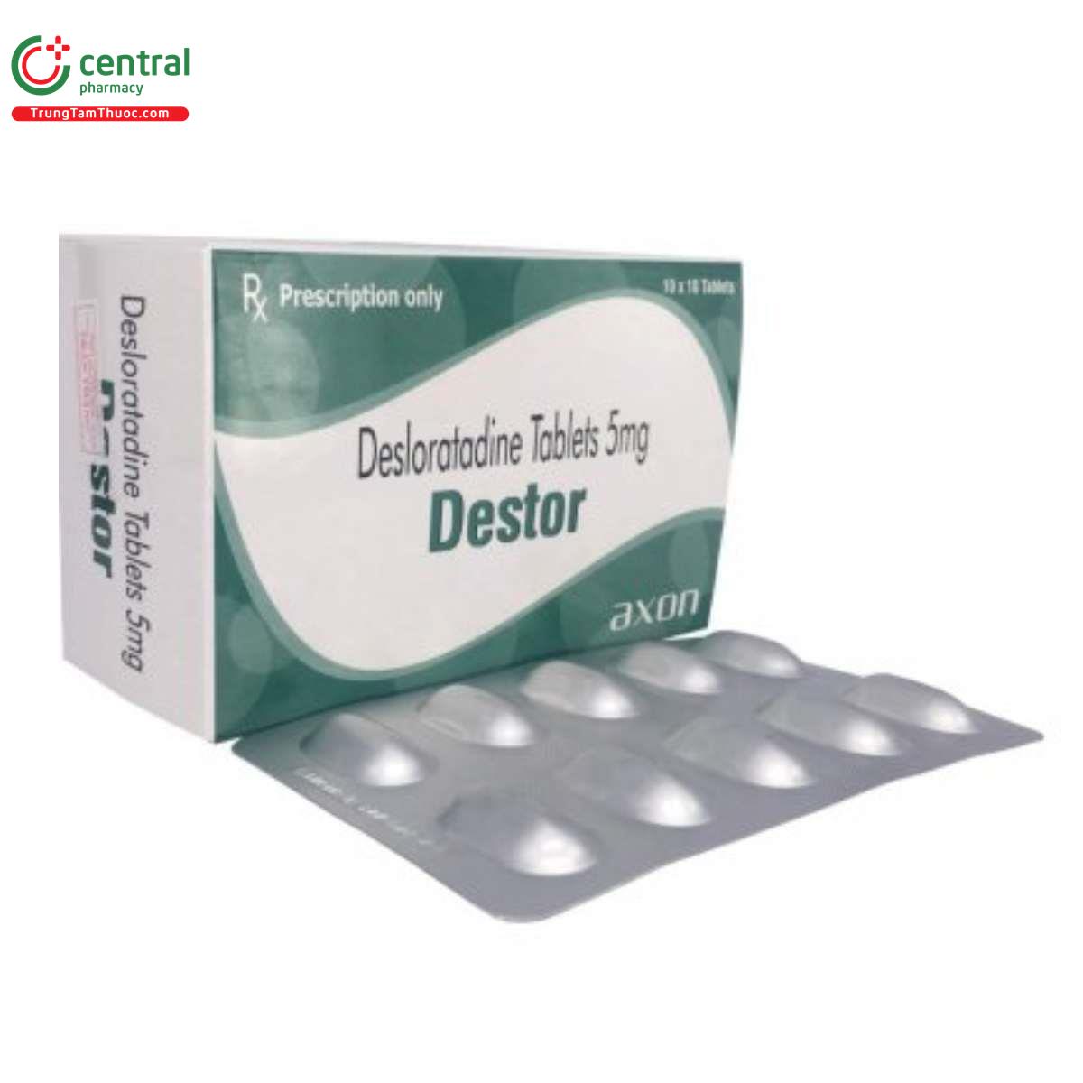 Thuốc Destor 5mg điều trị viêm mũi dị ứng theo mùa và quanh năm