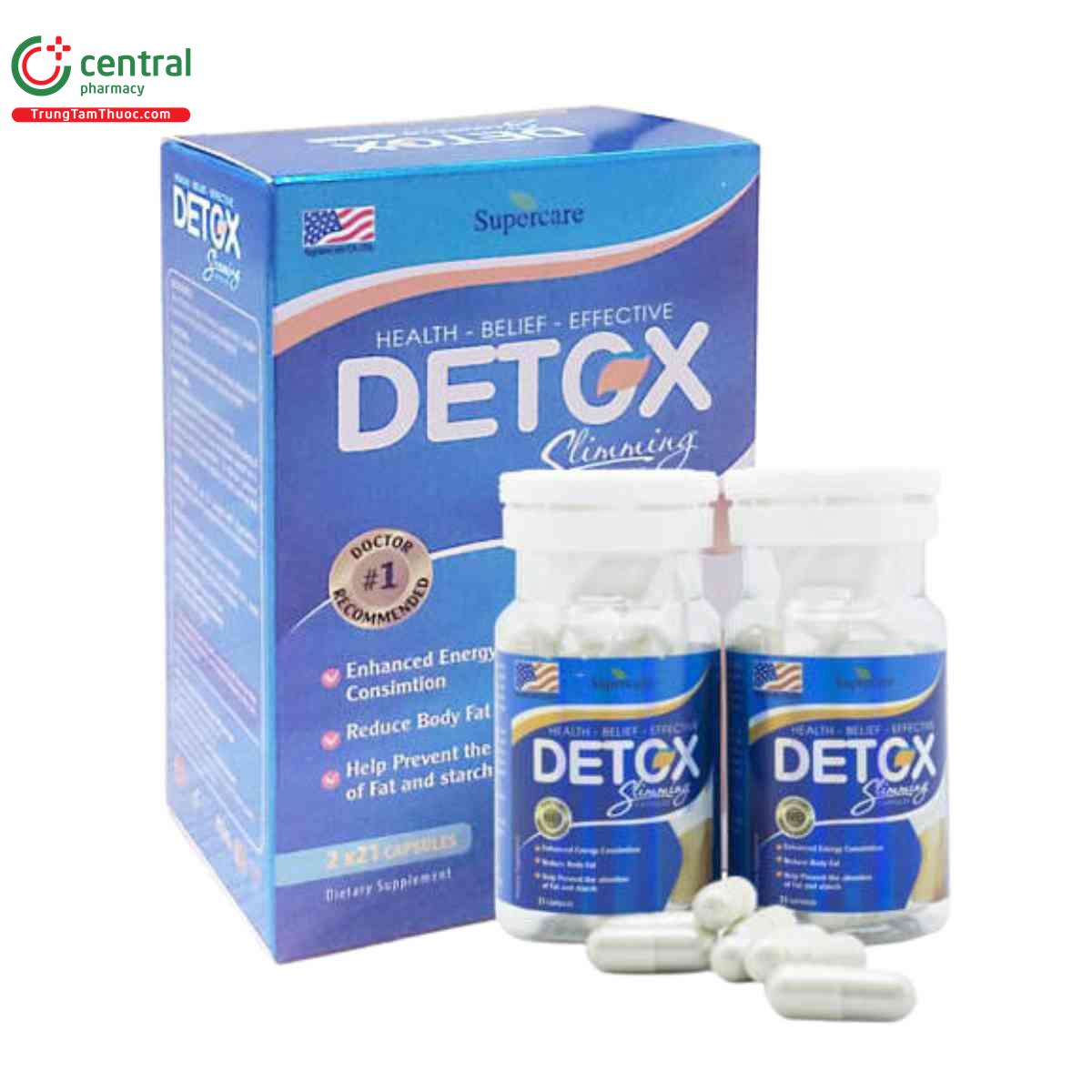 Thuốc Detox Slimming Capsules thanh lọc và giải độc cơ thể hiệu quả