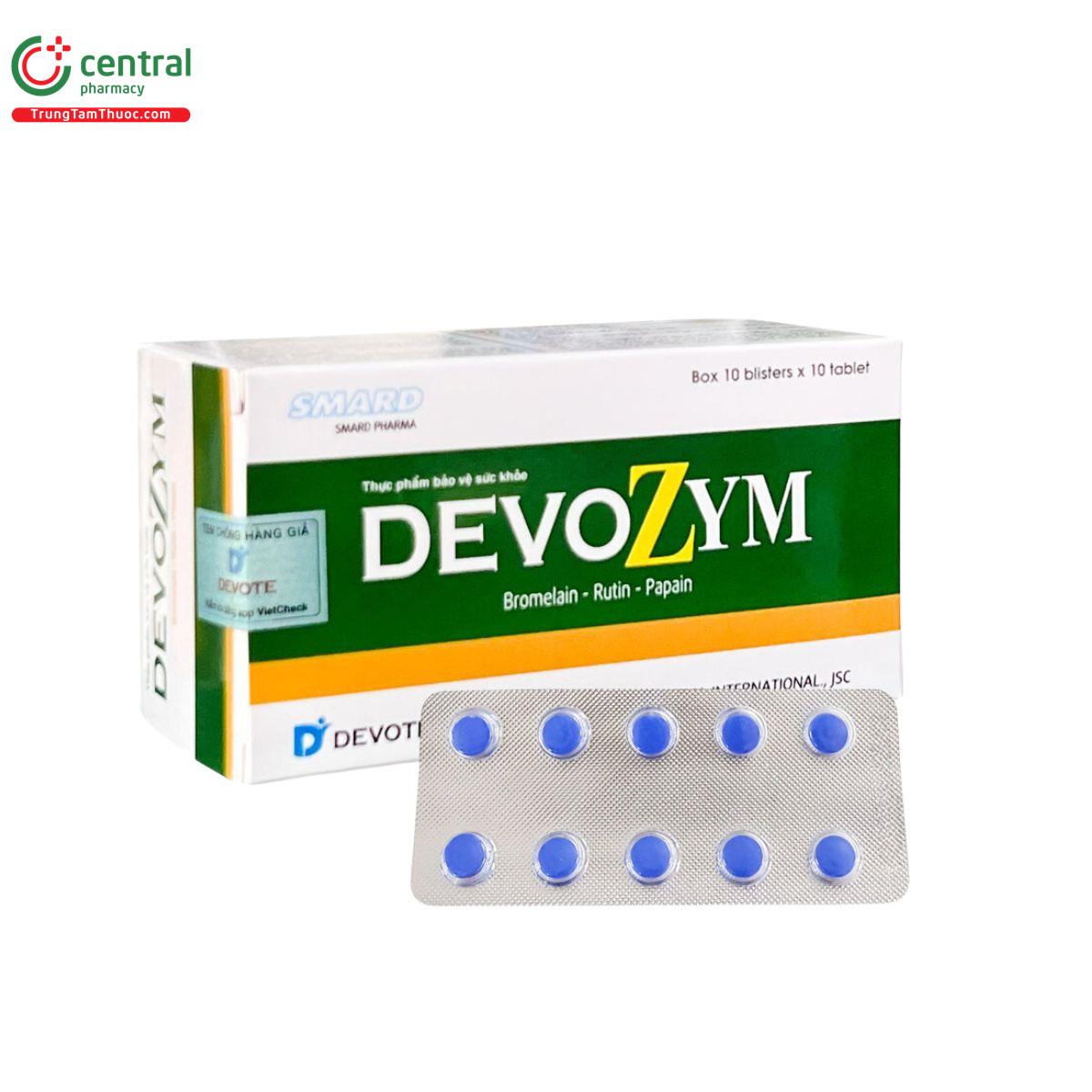 Thuốc Devozym hỗ trợ giảm sưng viêm, phù nề do viêm đường hô hấp