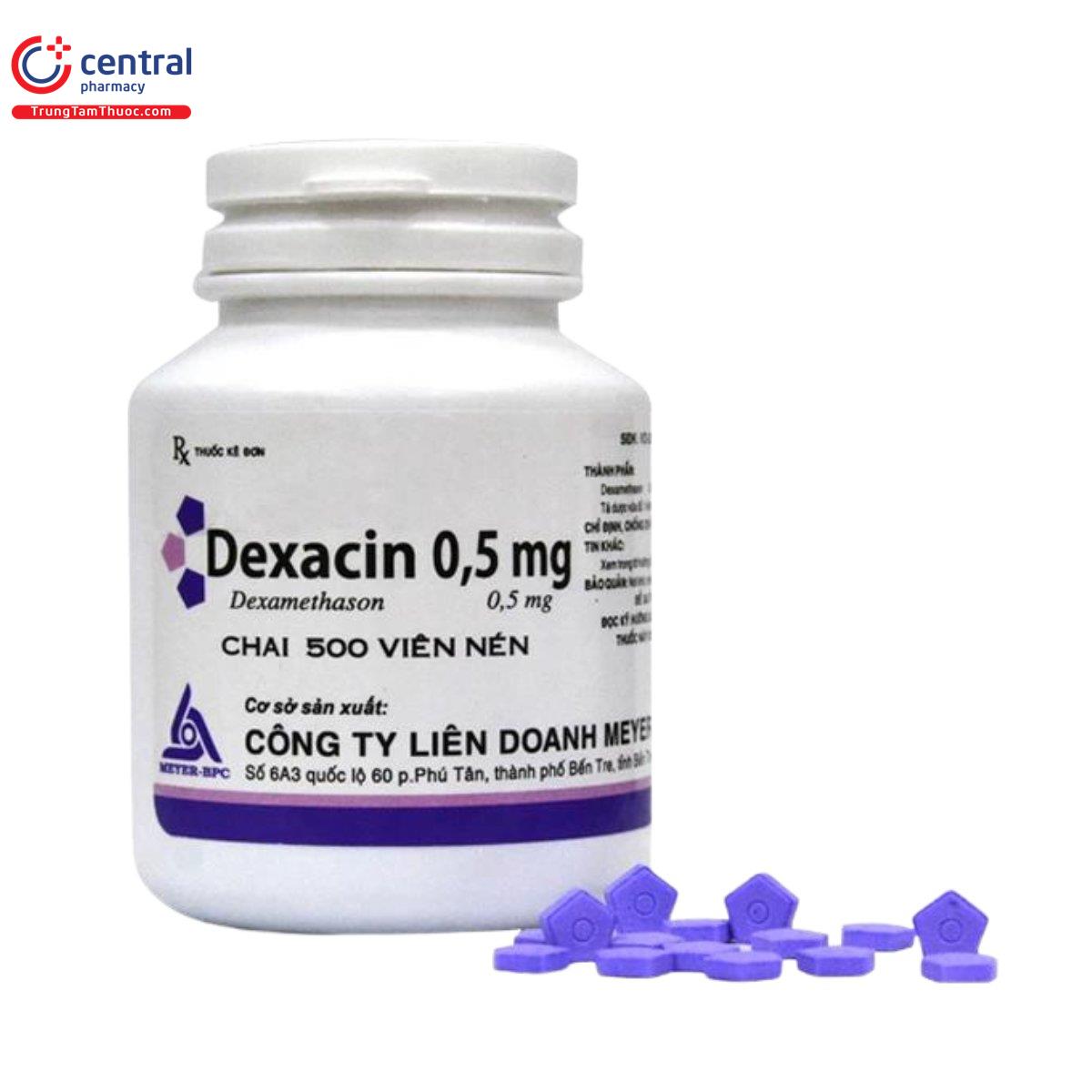 Thuốc Dexacin 0.5mg - Thuốc chống viêm, chống dị ứng nhóm Corticoid
