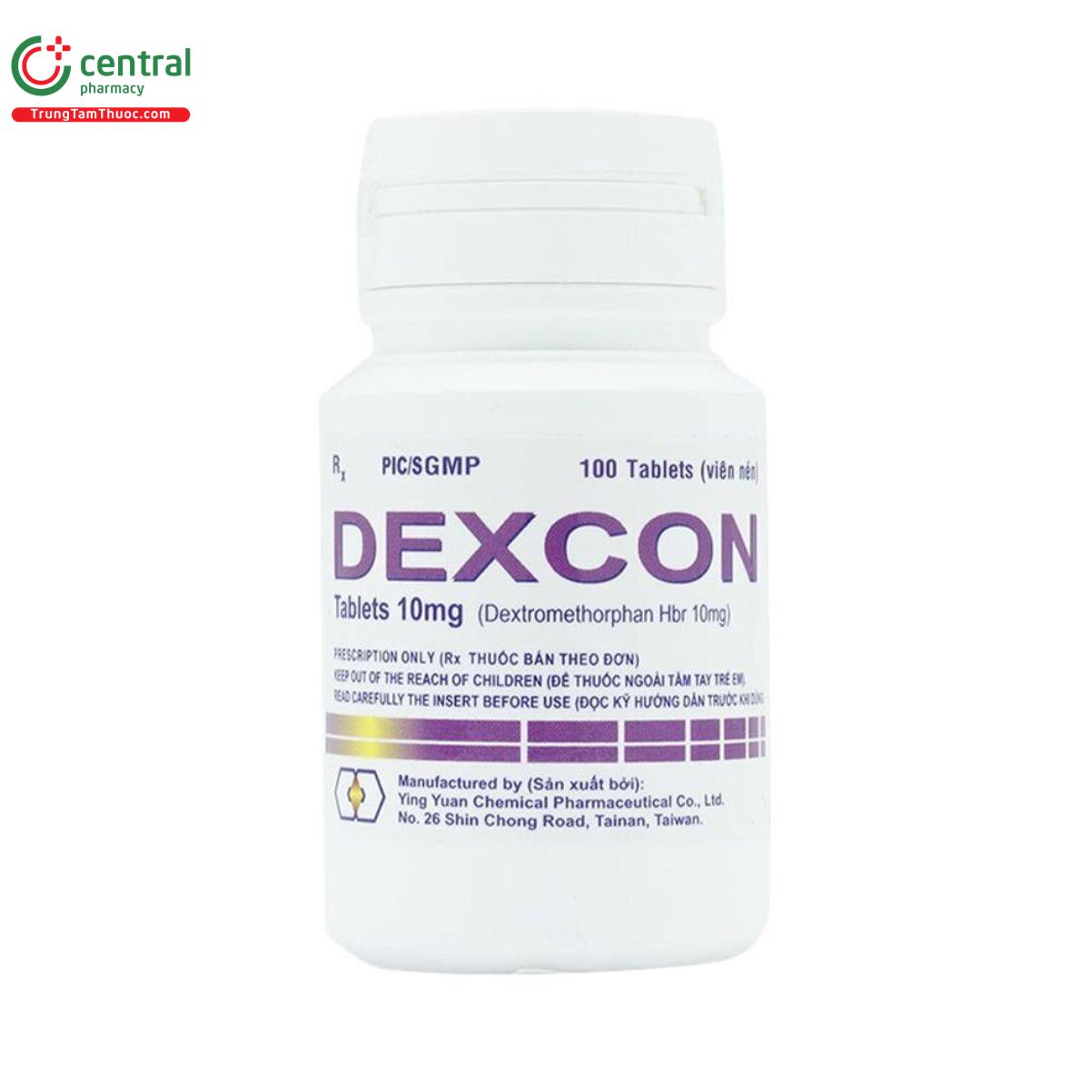 Thuốc Dexcon Tablets 10mg điều trị triệu chứng ho khan, ho kích ứng